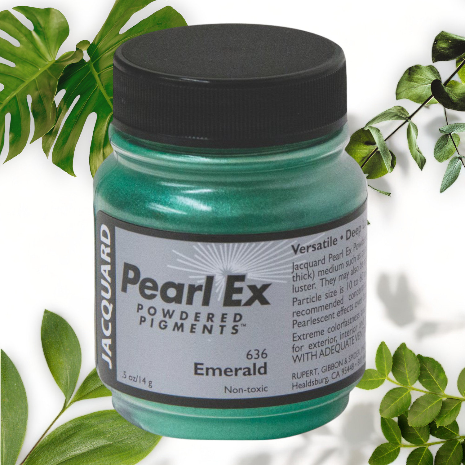 BRBCA Emerald Shimmer Pearl-Ex Pigment 5oz Jar | Wayfair