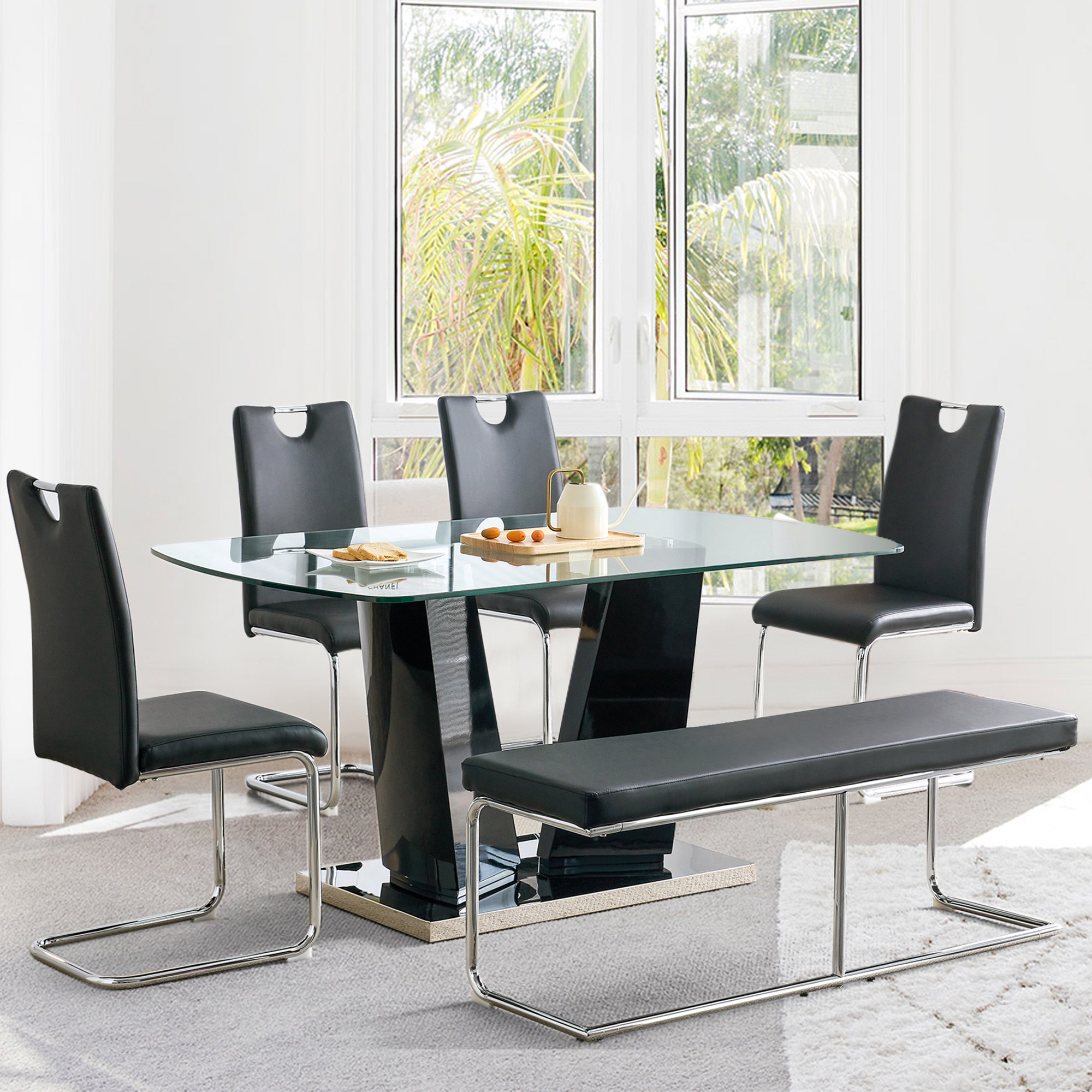 Brayden Studio Cordts 6 - Person Dining Set | Wayfair