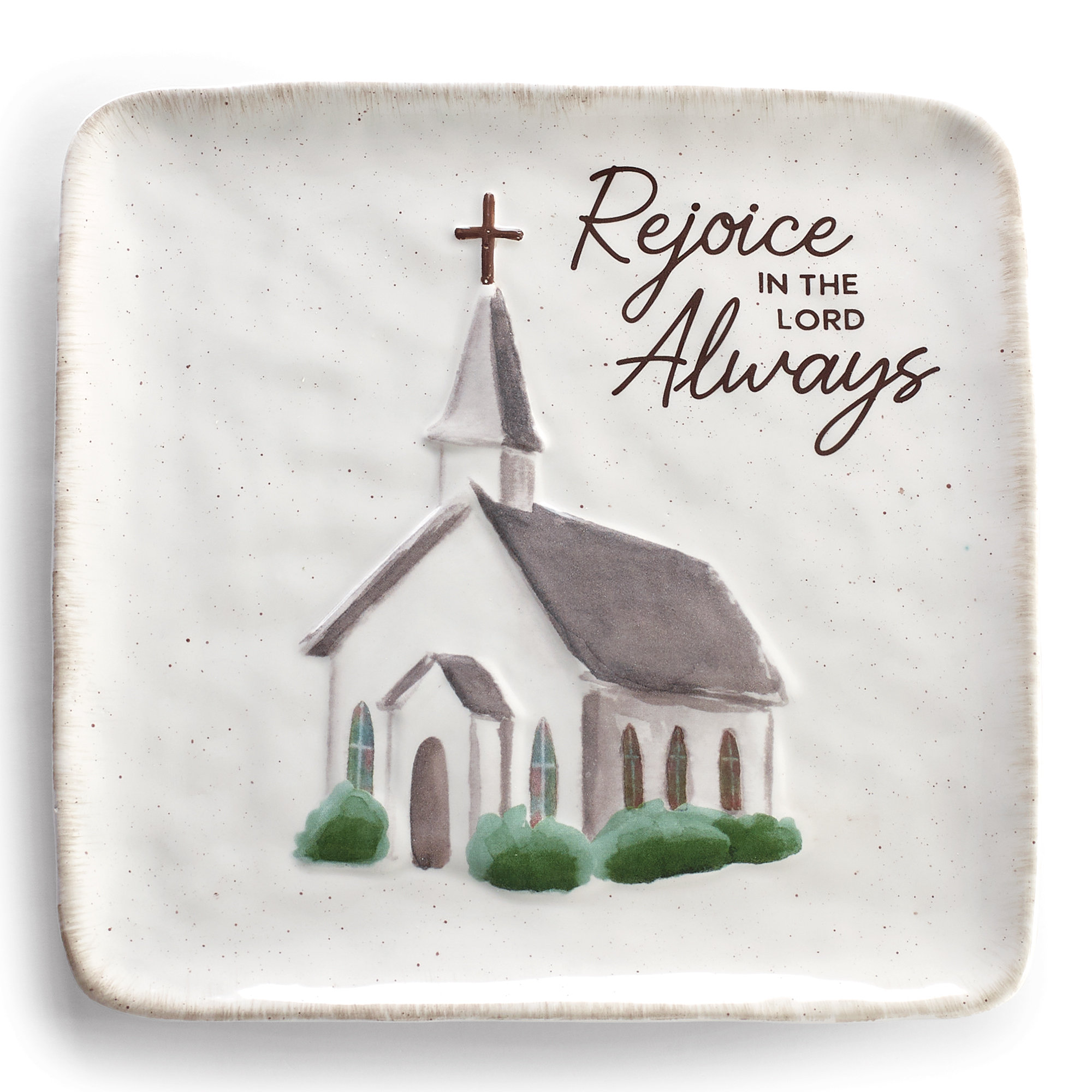 Wildon Home® Willitts Church Square Plate (Set of 6) | Wayfair