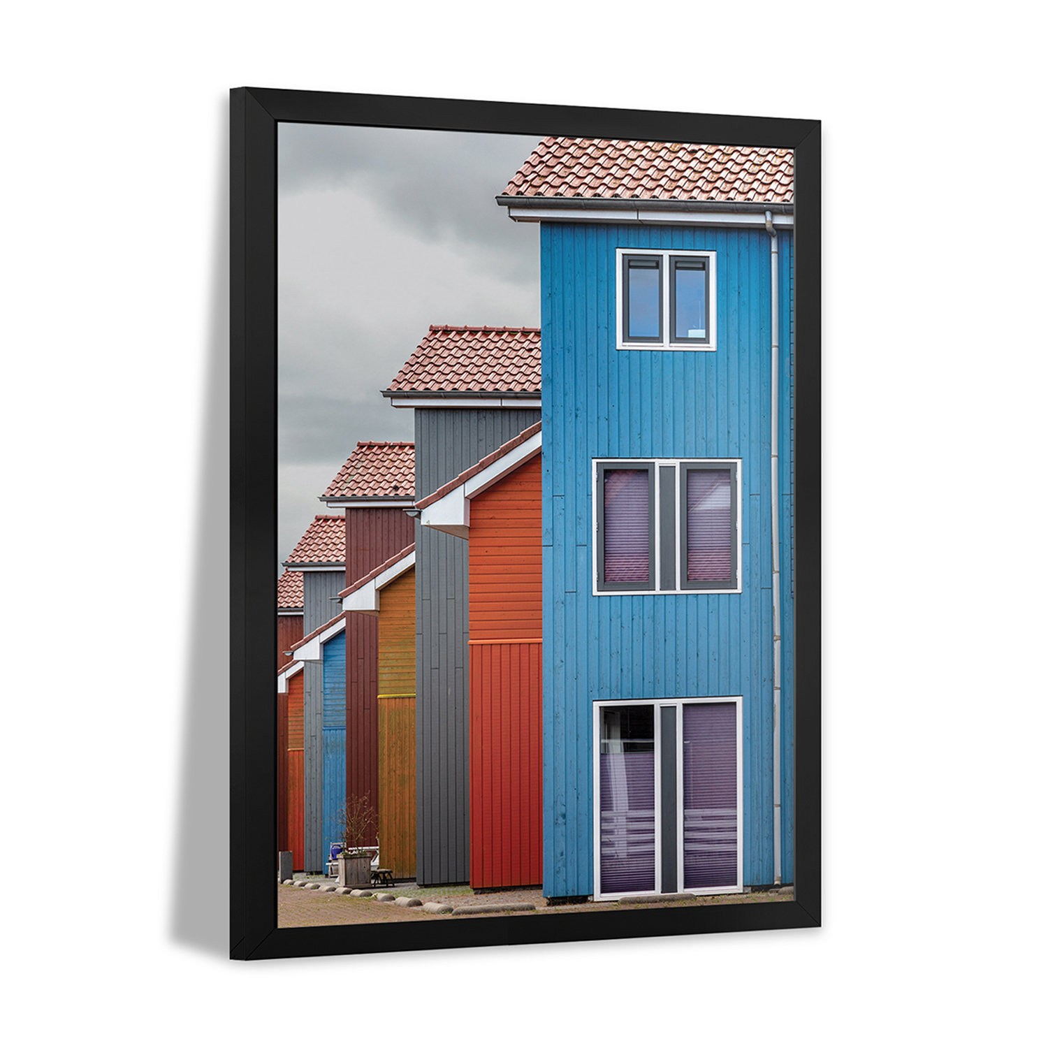 Red Barrel Studio® Colour Row Premium Framed Poster by Theo Luycx | Wayfair