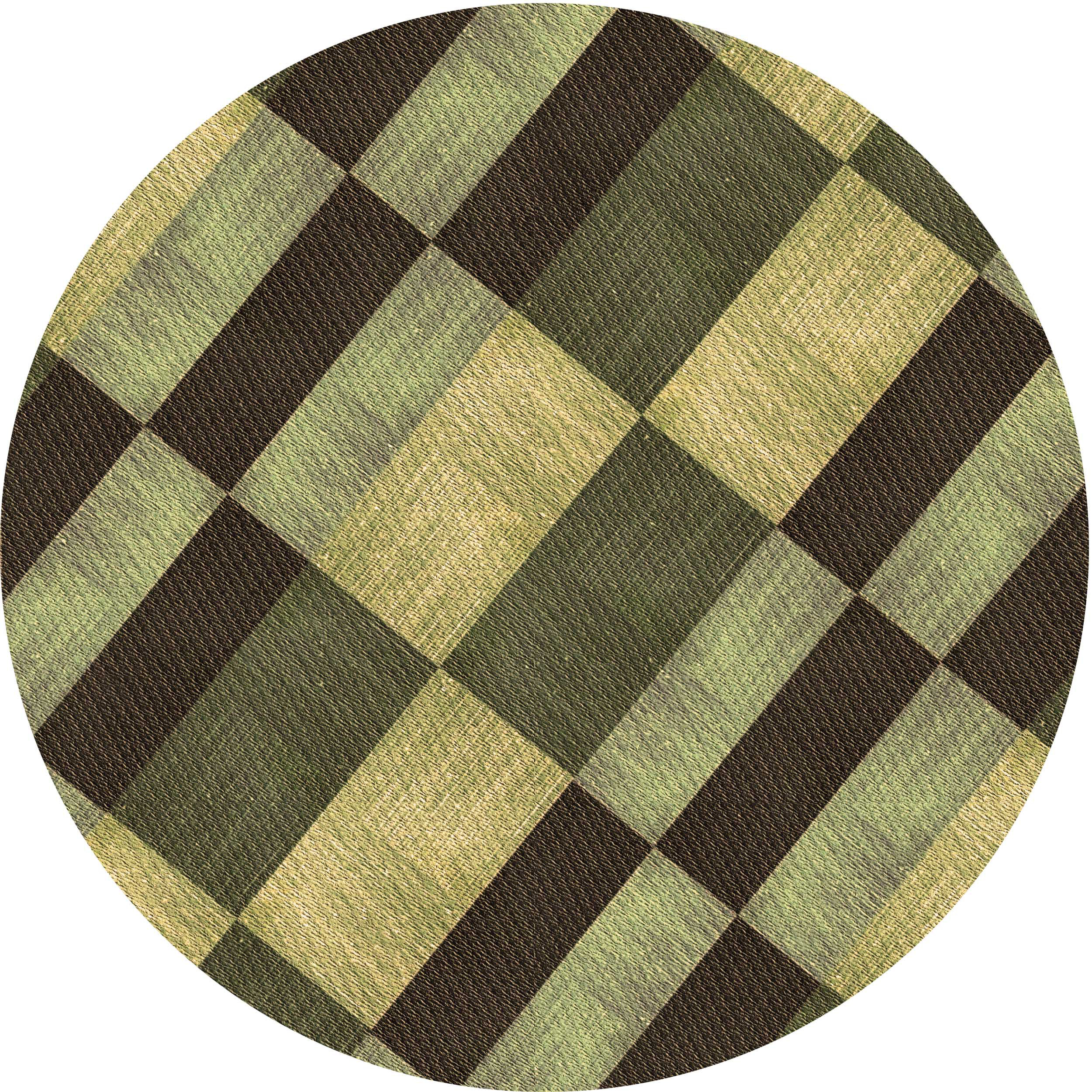 Ebern Designs Geometric Olive Green/Brown Area Rug - Wayfair Canada