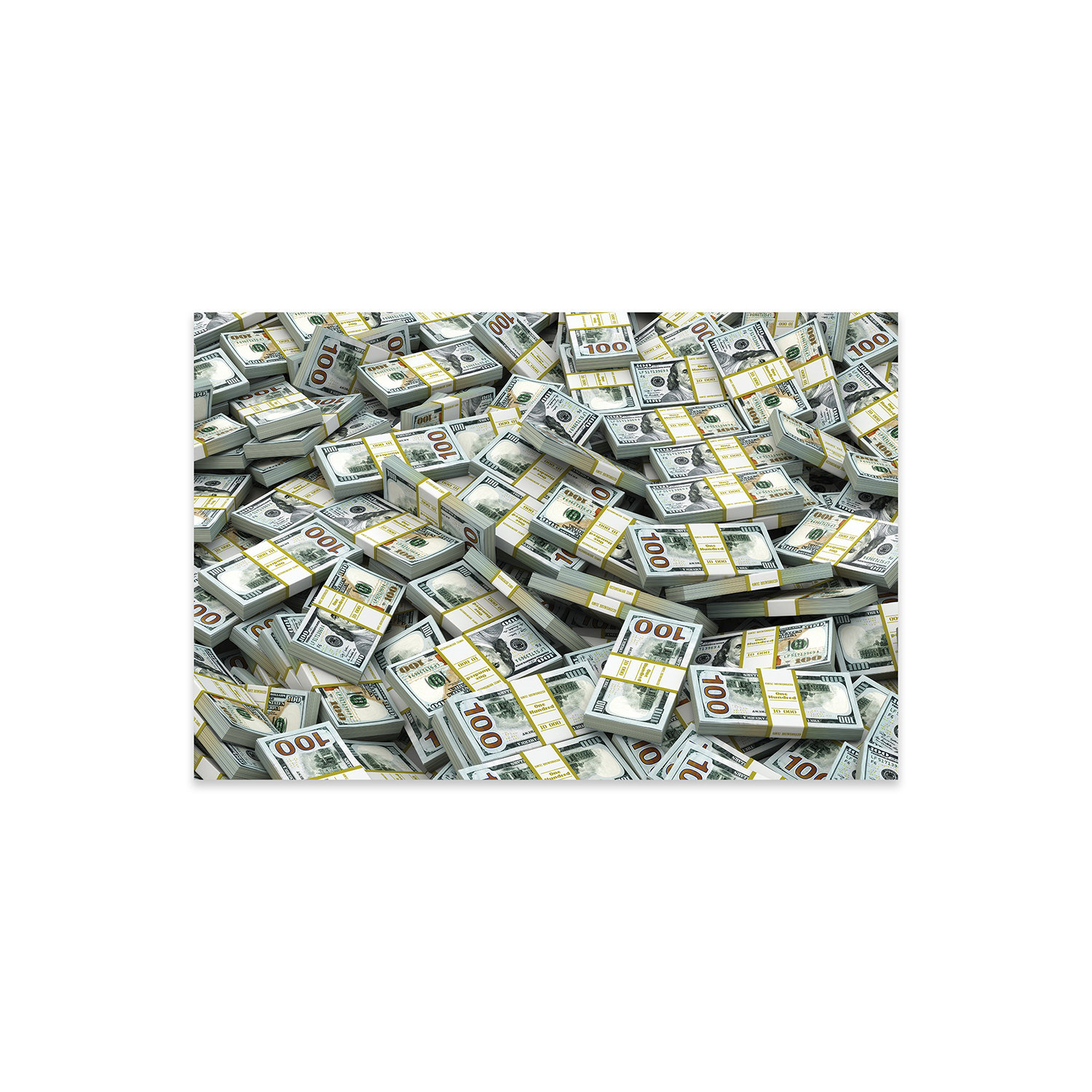 Ebern Designs Packs of Dollars Background. Lots of Cash Money. - No ...