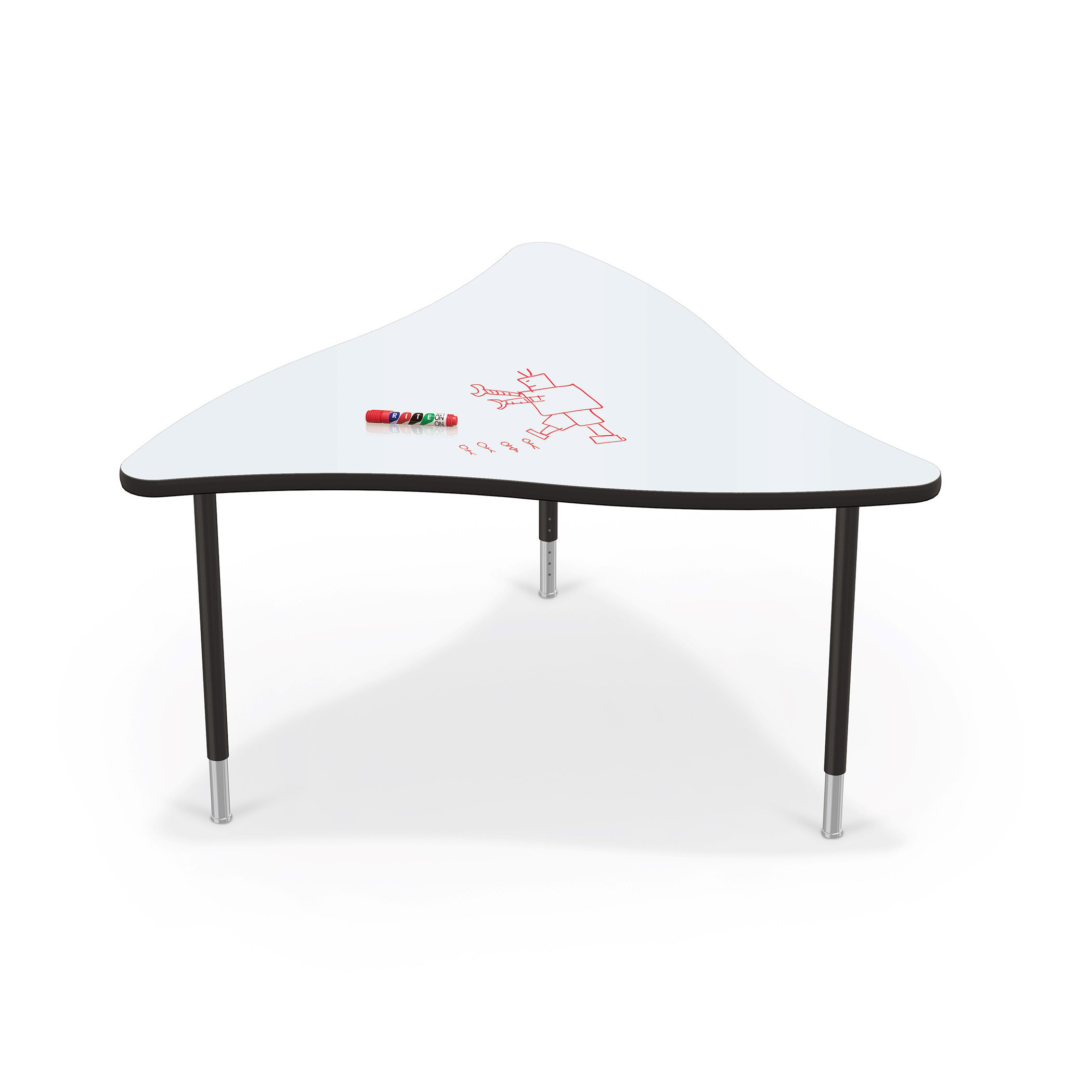 MooreCo Hierarchy Creator HPL Whiteboard Triangle Activity Table | Wayfair