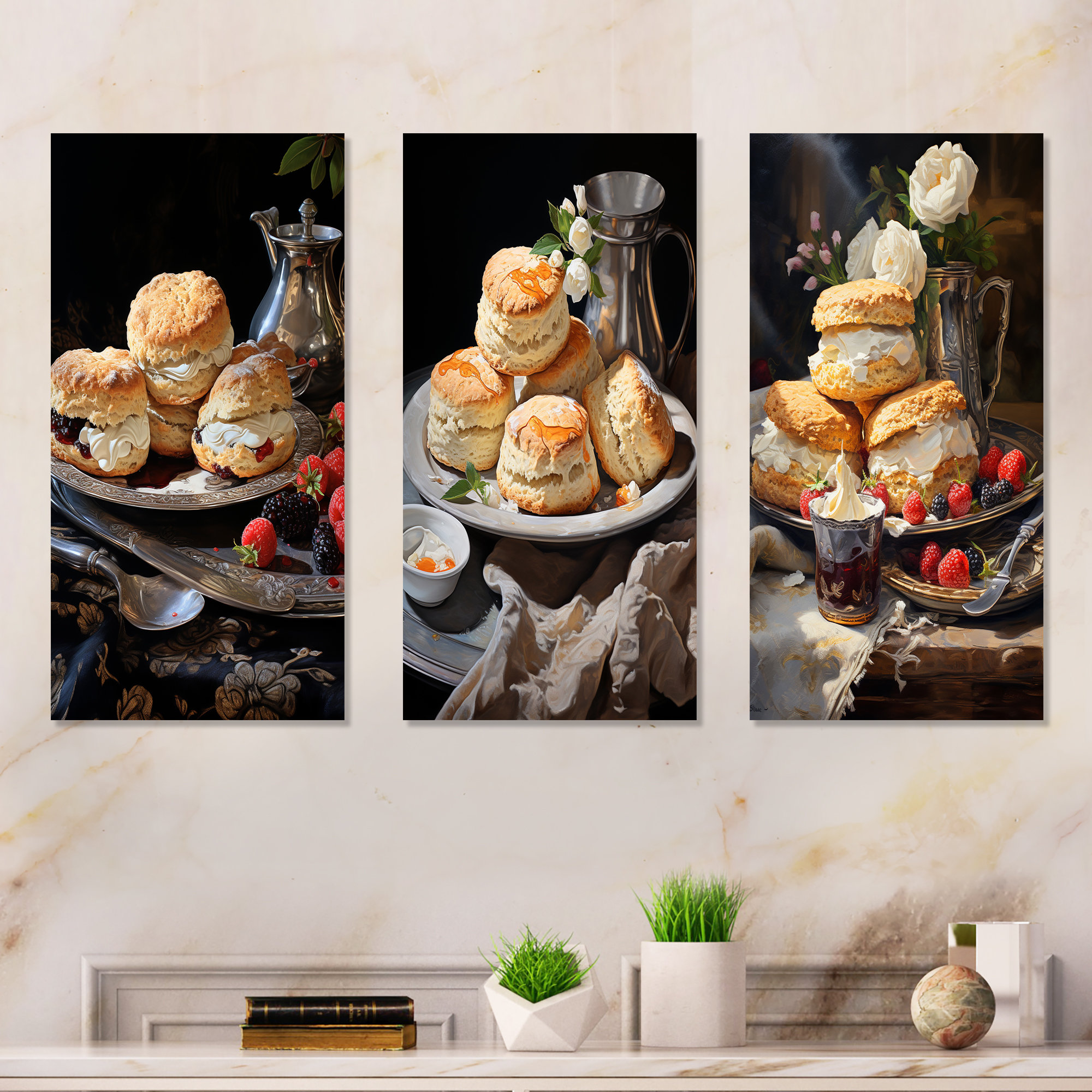 Lark Manor™ Freshly Baked Scones Harmony - Baked Goods Wall Decor Set ...
