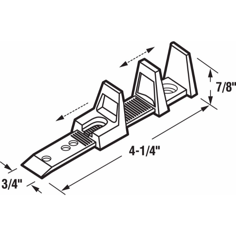 Prime-Line Wardrobe Door Bottom Guide | Wayfair