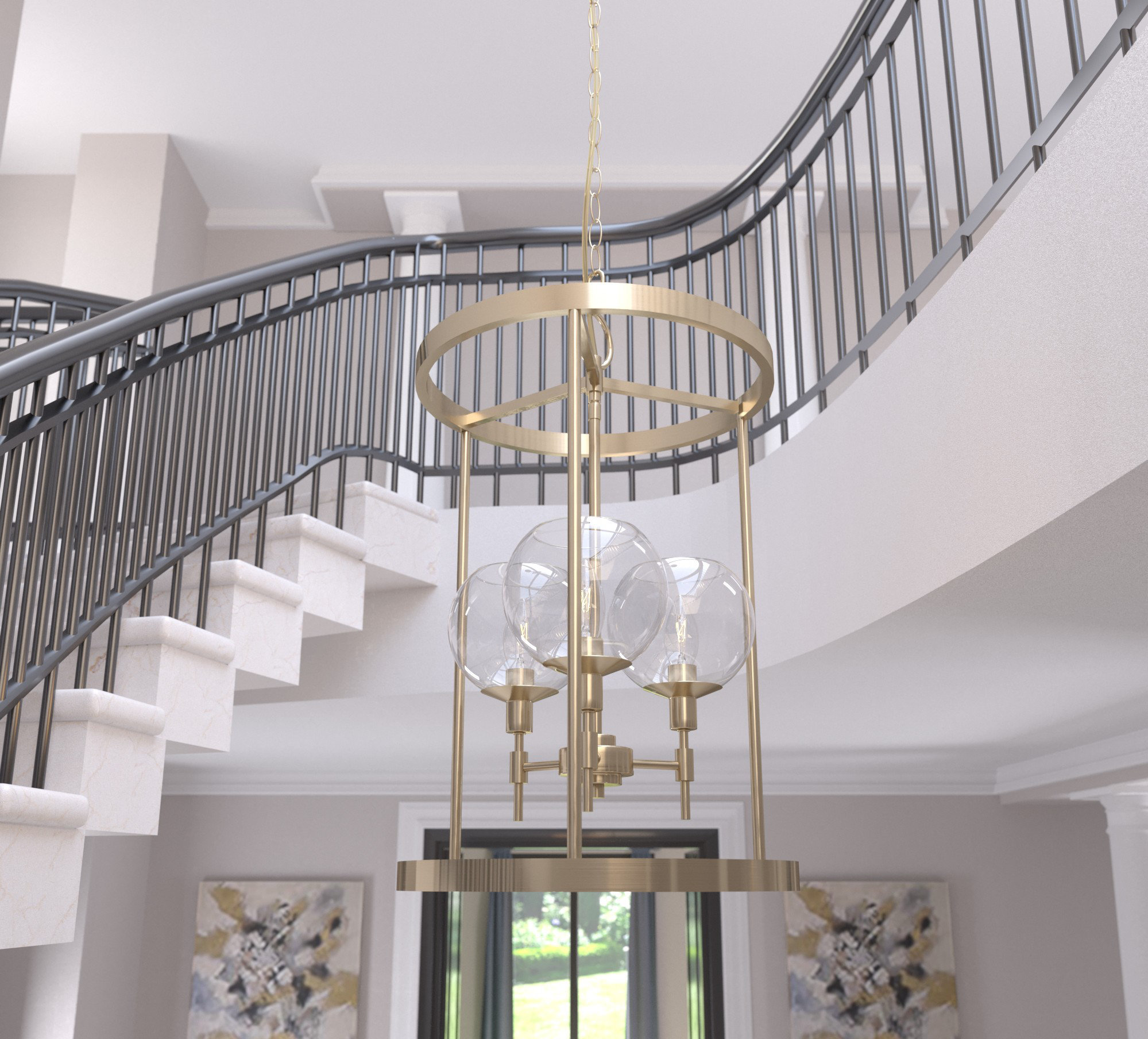 Three Posts™ Lomawai 3 - Light Cylinder 15 inch Foyer Pendant & Reviews ...