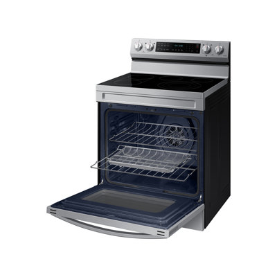 Samsung 6.3 cu. ft. Smart Freestanding Electric Range with No-Preheat ...