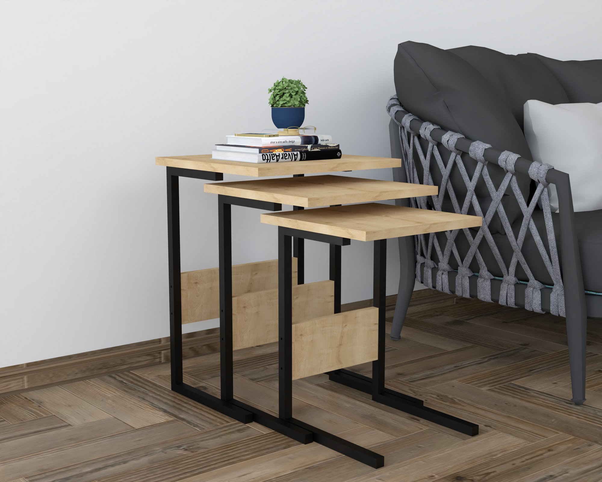 Ebern Designs Laural Nesting Table (3 Pieces) - Wayfair Canada