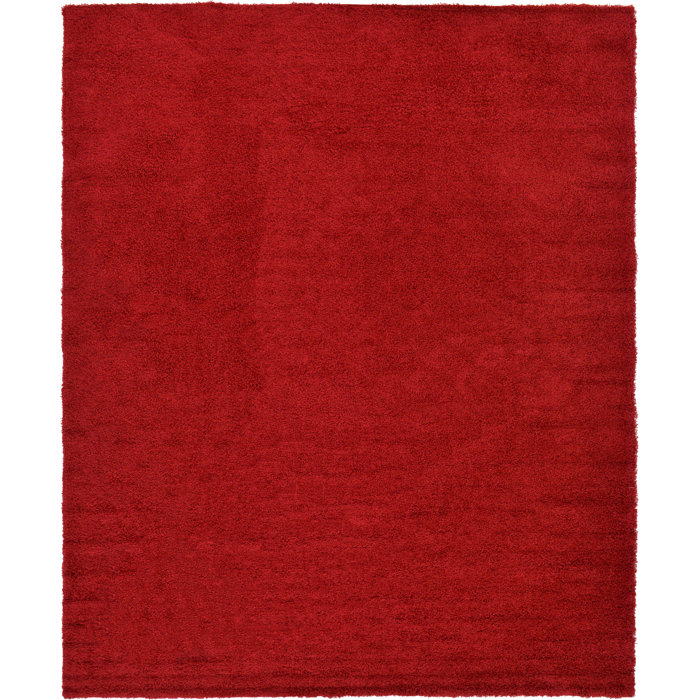 Ebern Designs Angeline Performance Cherry Red Rug & Reviews | Wayfair