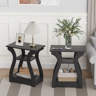 Latitude Run® Navy End Table with Charging Station 3 Tier End table ...