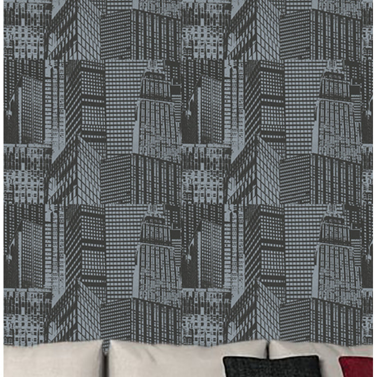 CONCORD WALLCOVERINGS ™ Geometric Roll | Wayfair