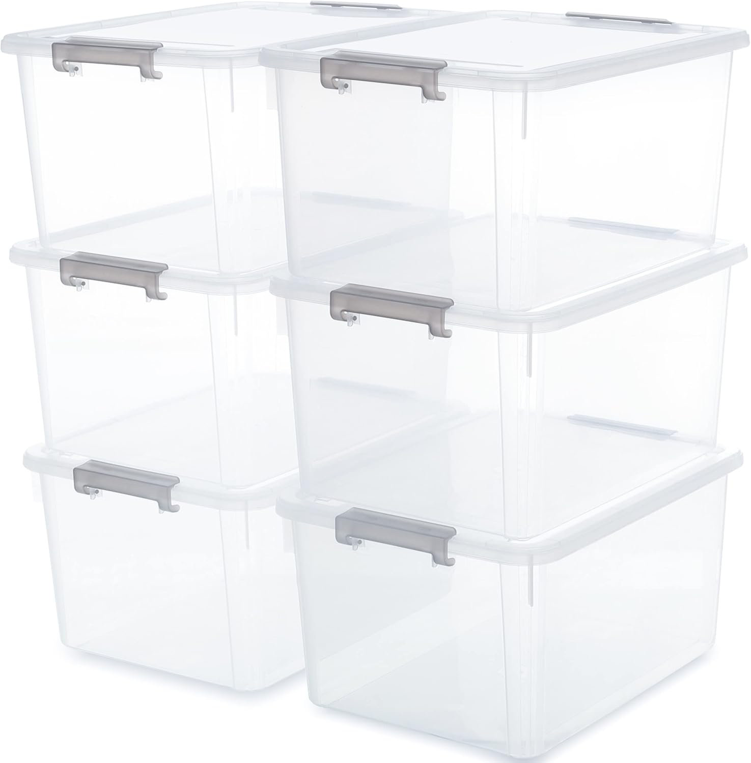 Rebrilliant 32Qt./8 Gal. Plastic Storage Box with Latching Lid ...