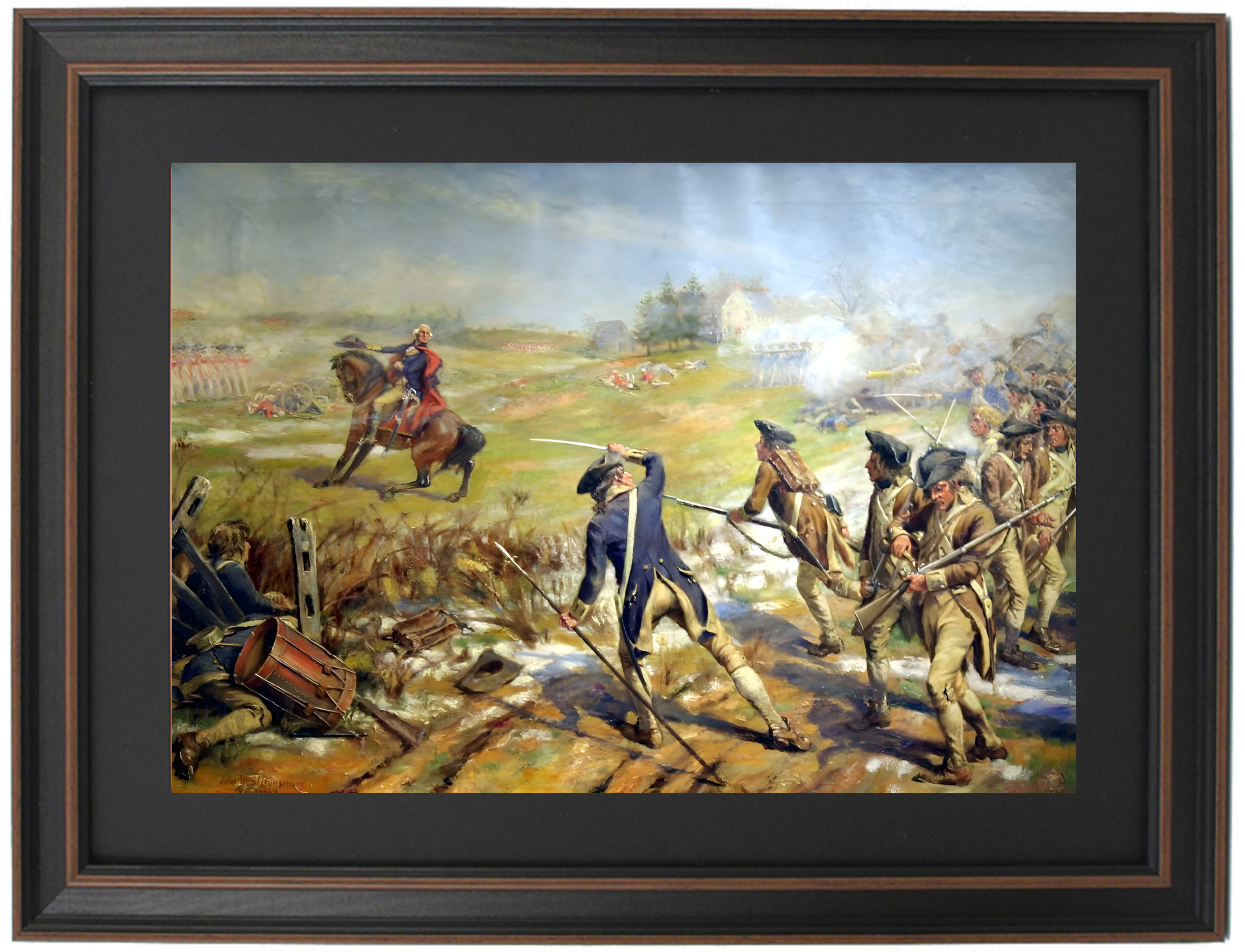 Bloomsbury Market The Battle Of Princeton 1777 By John Ward Dunsmore ...