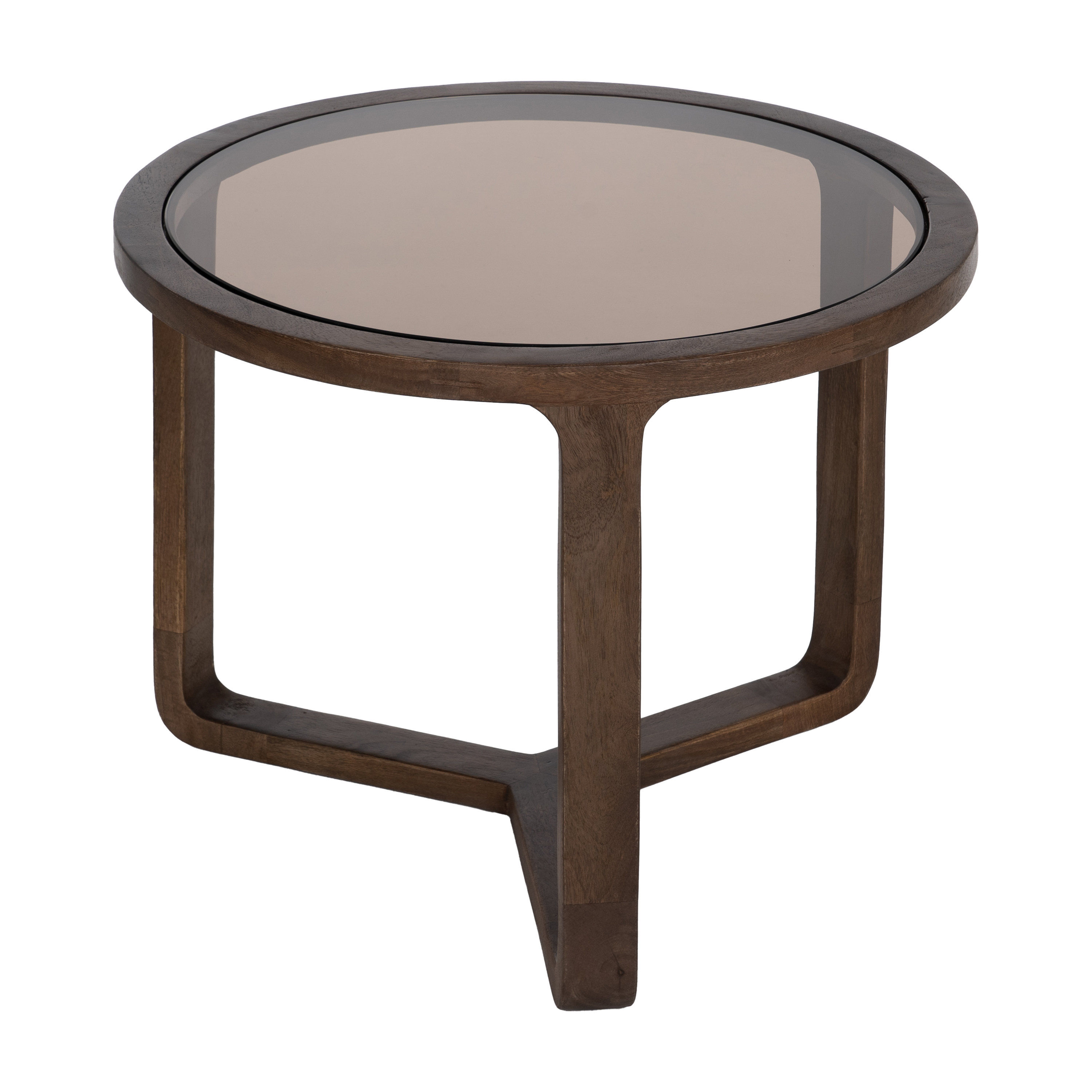 Brayden Studio Solid Wood Three Leg Coffee Table | Wayfair.co.uk