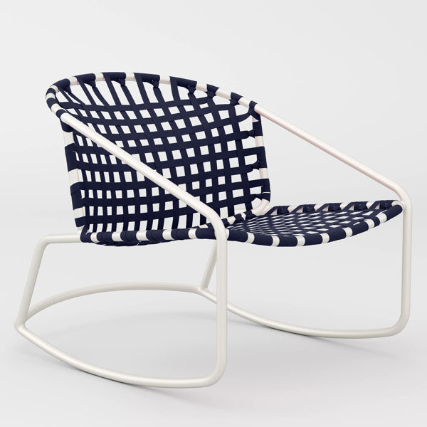 Brown Jordan Kantan II Powder Coated Aluminum Outdoor Rocker Chair ...