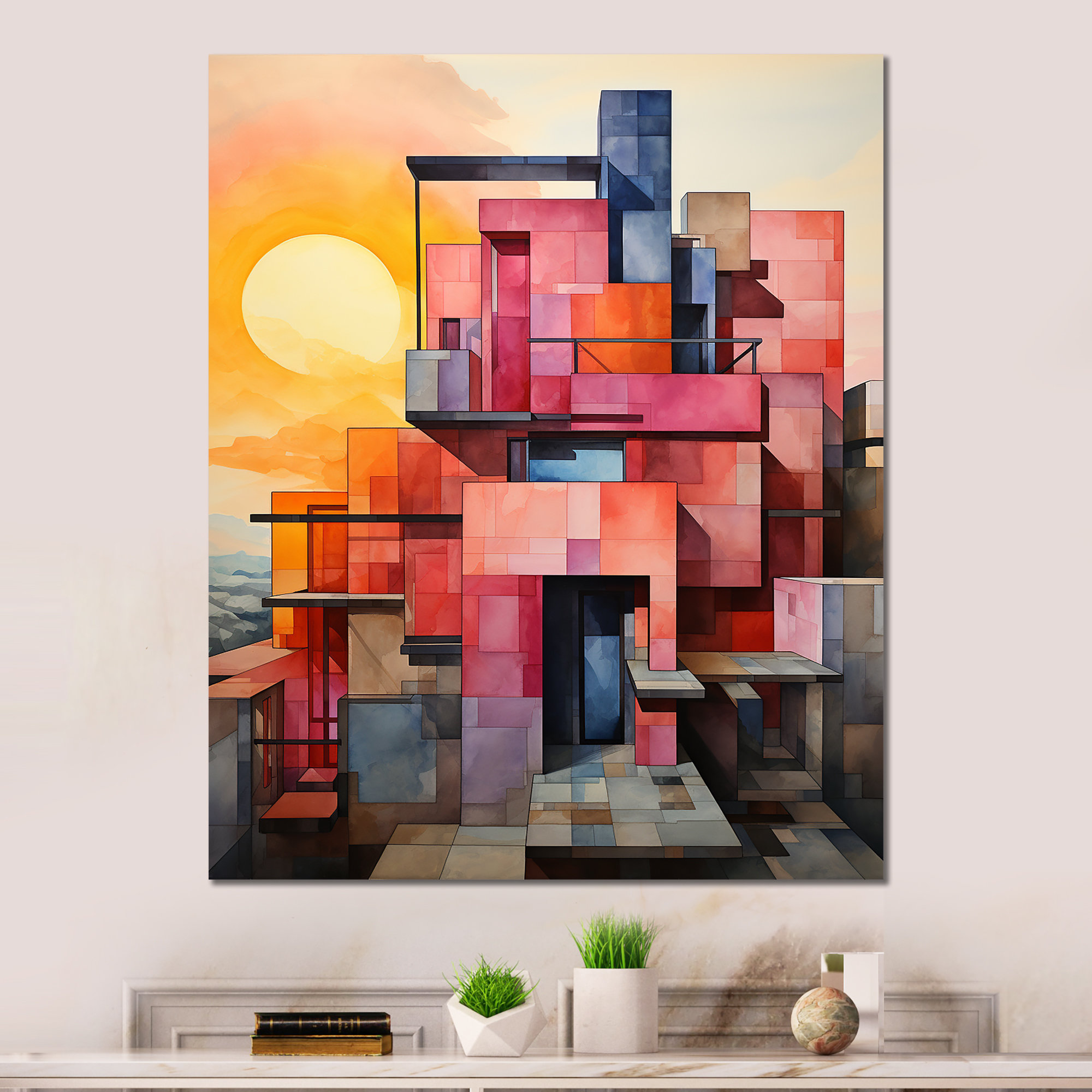 Ivy Bronx " Monuments Unveiled Sunsets " on Metal | Wayfair