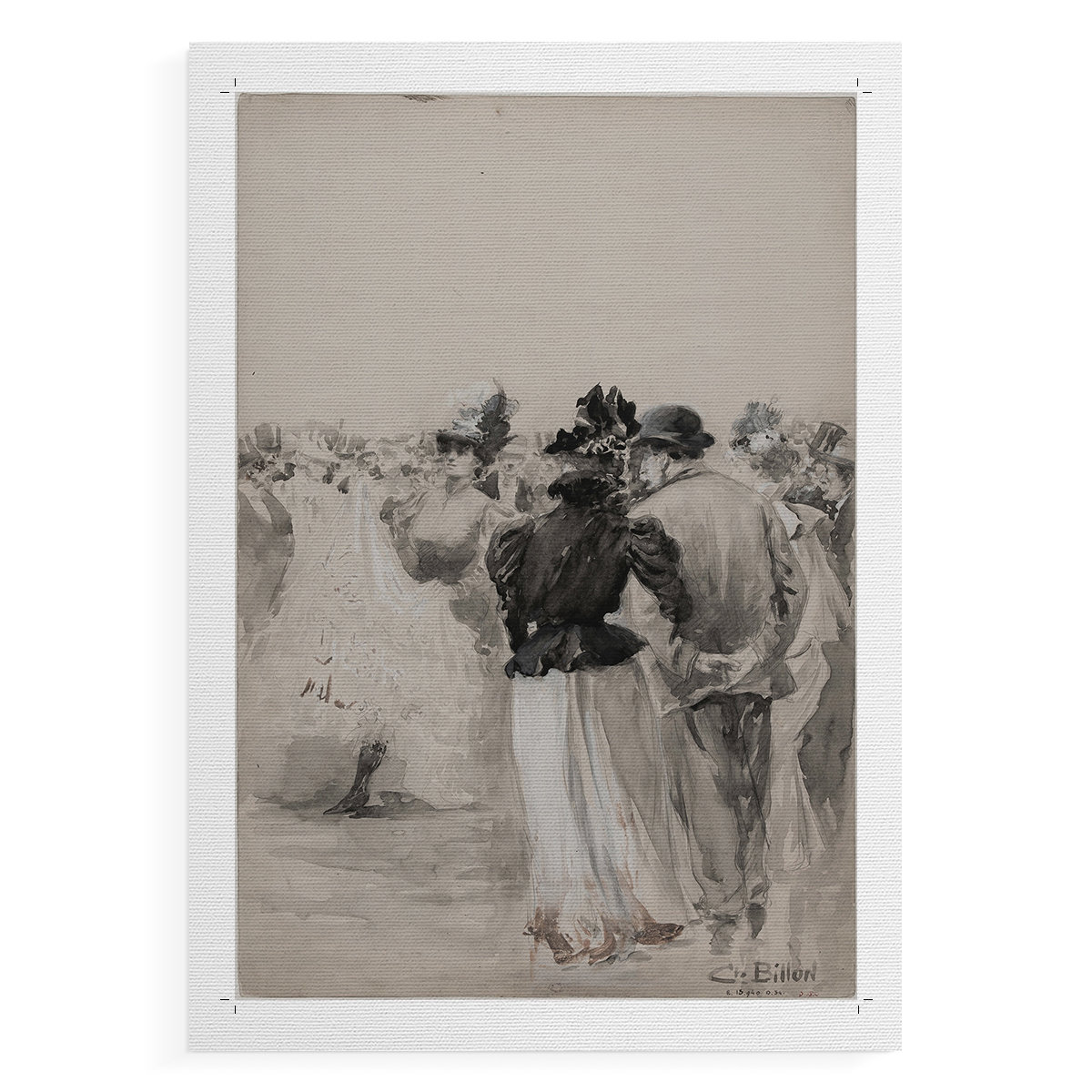 Charlton Home® Vintage Portrait Print XX -Canvas Print Only - NOT ...