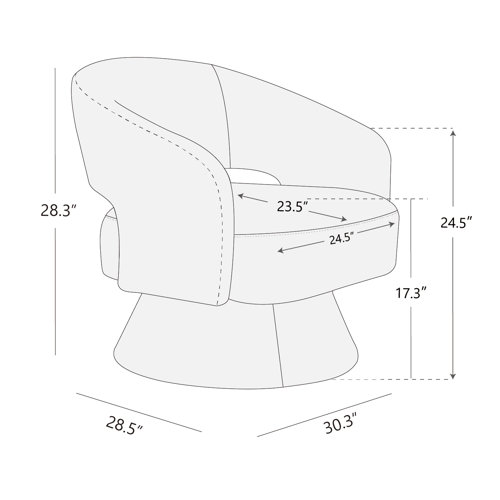 Wade Logan® Bhupendra Swivel Accent Chair & Reviews | Wayfair