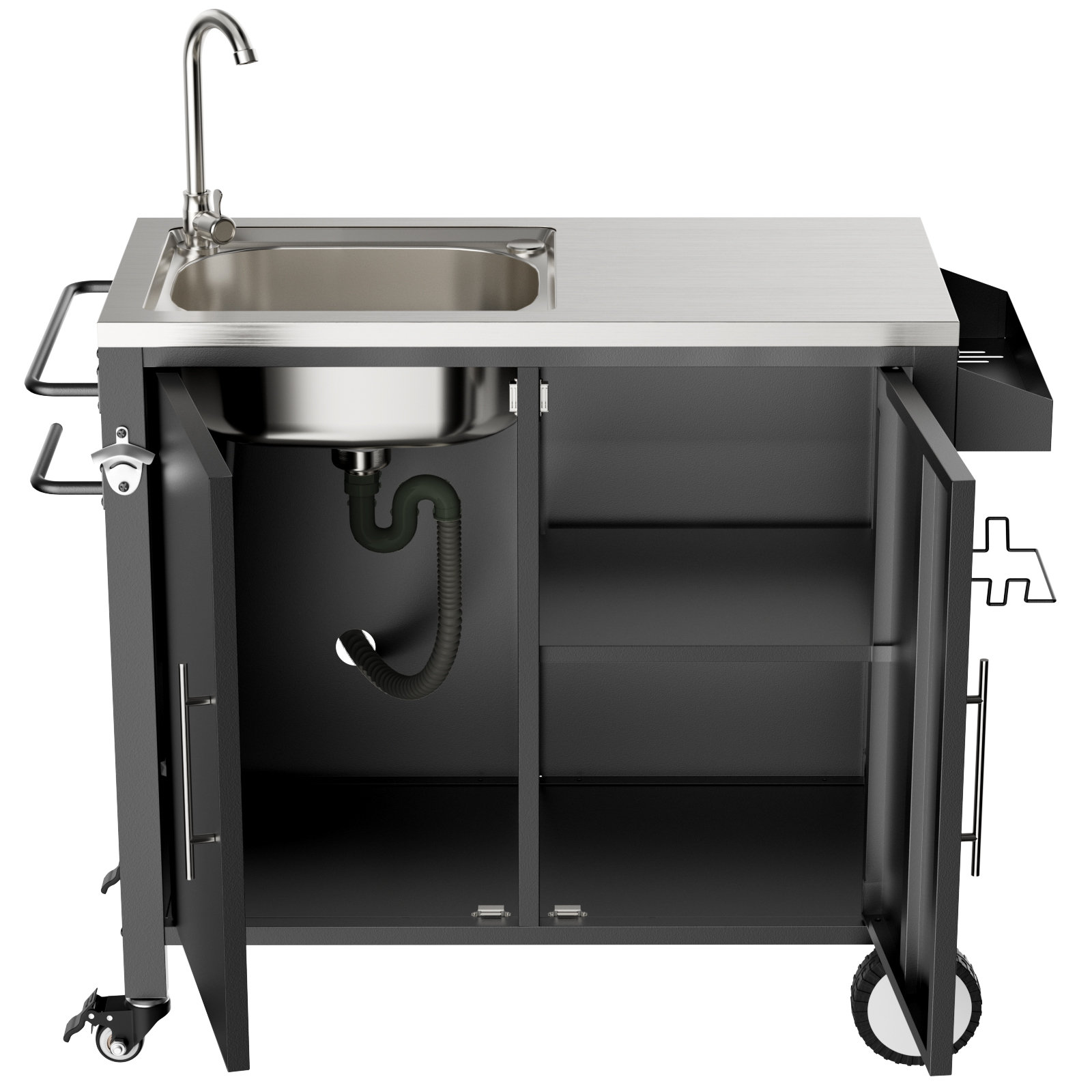 Heimo 304 Stainless Steel Sink And Cabinet, Outdoor Barbecue Cart ...