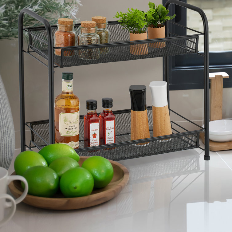 Belfry Kitchen Spice rack with 2 shelves made of metal | Wayfair.co.uk