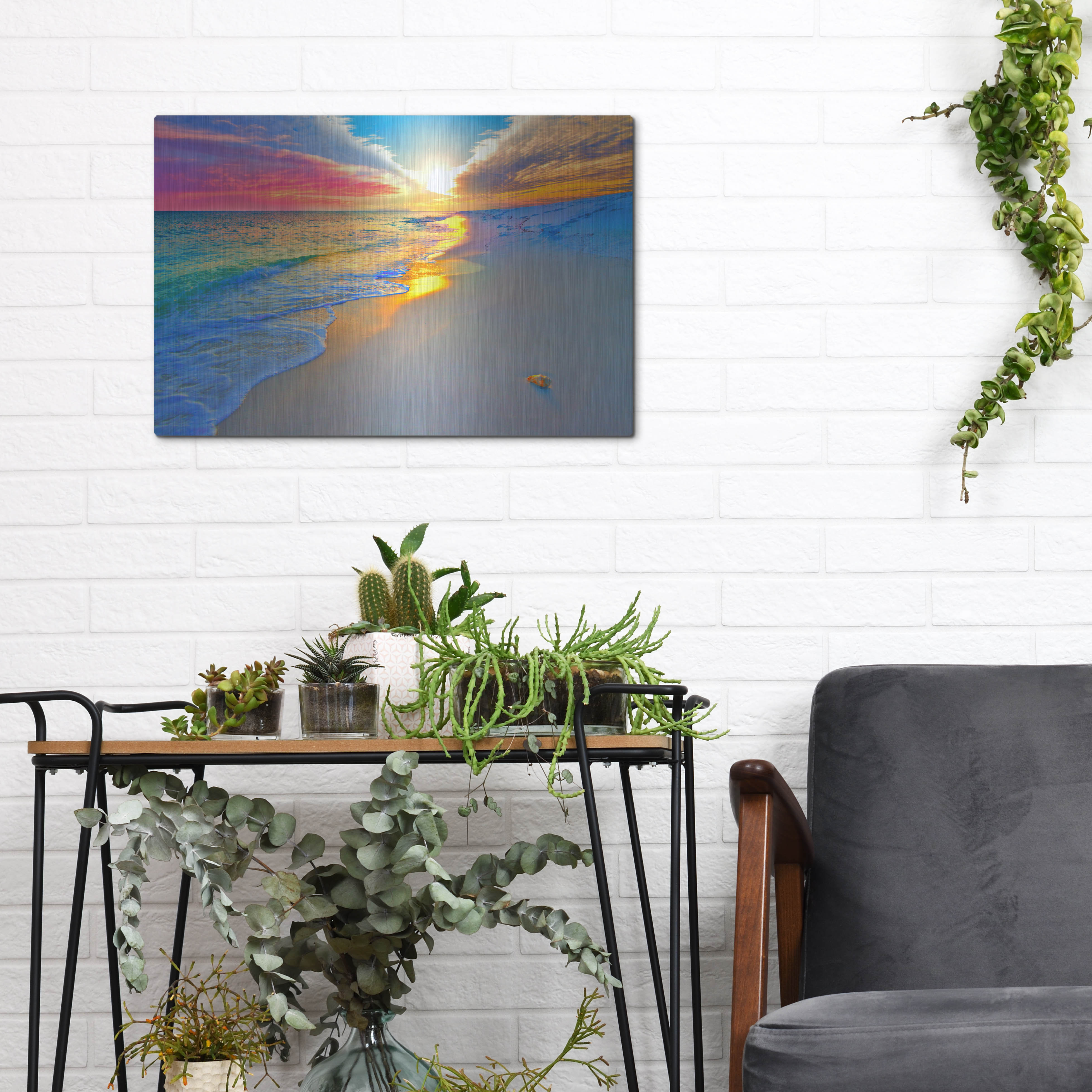 Dovecove " Sunset Wall Beach Shell Landscape " by Ezra Tanner | Wayfair