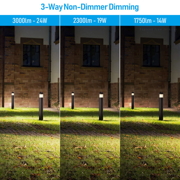 LEDVANS Commercial LED Bollard Landscape Light, 3CCT, Integrated LED ...