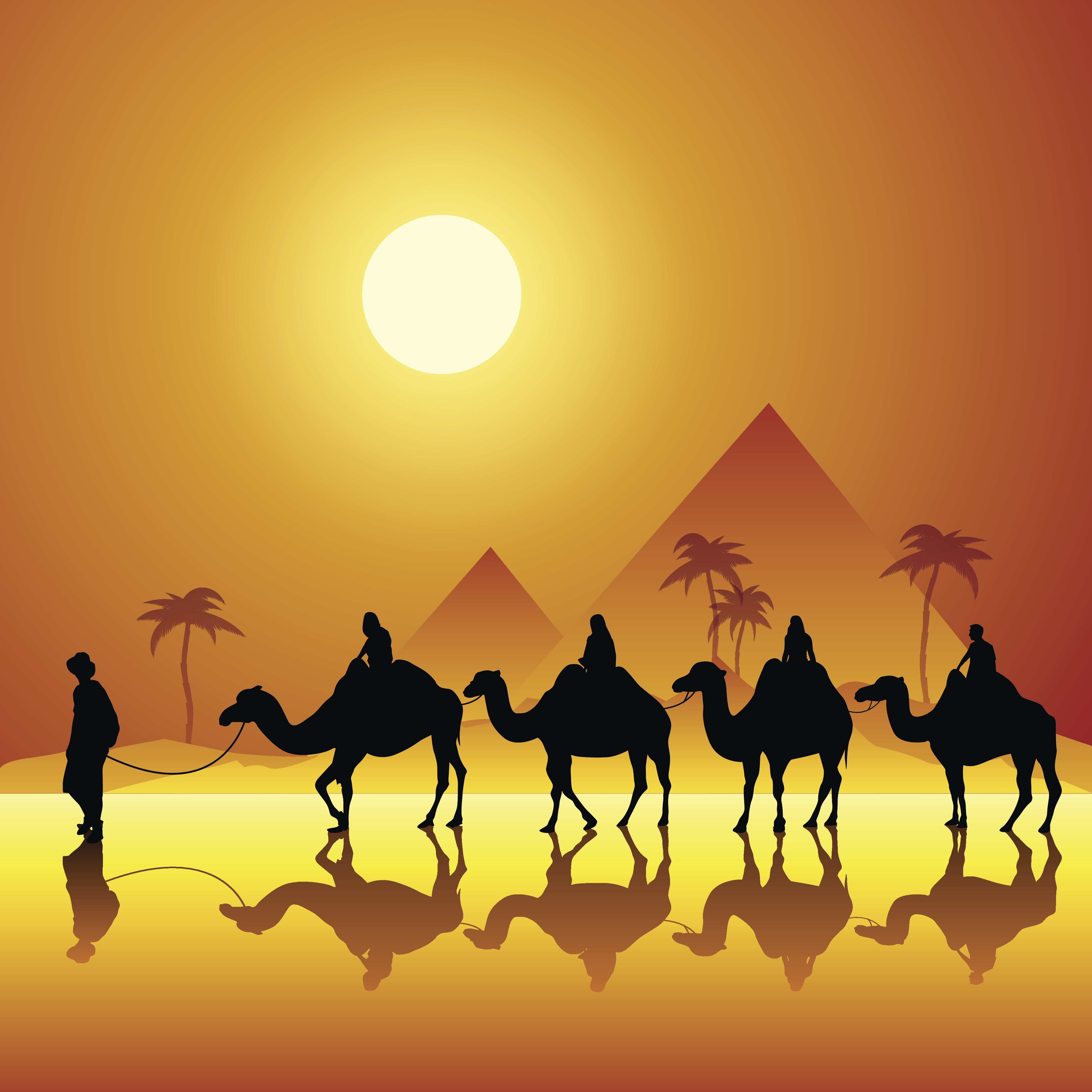 Millwood Pines Anavaeh Camels Caravan On Canvas by Route55 Graphic Art ...