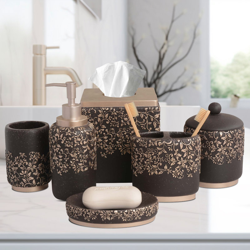 House of Hampton® Dorina 6 Piece Bathroom Accessories Set "& Reviews ...