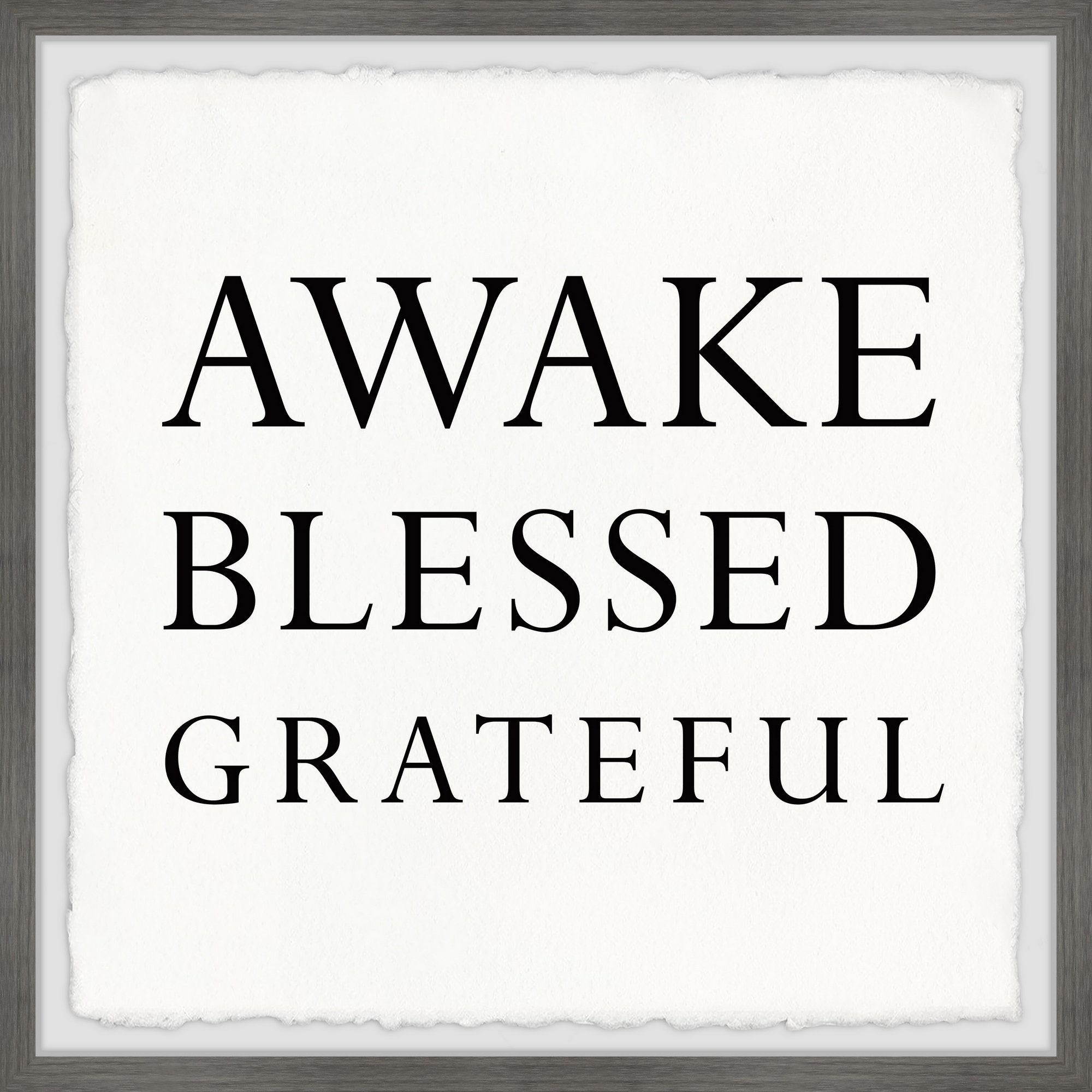 Ebern Designs Awake Blessed Grateful II - Picture Frame Print | Wayfair