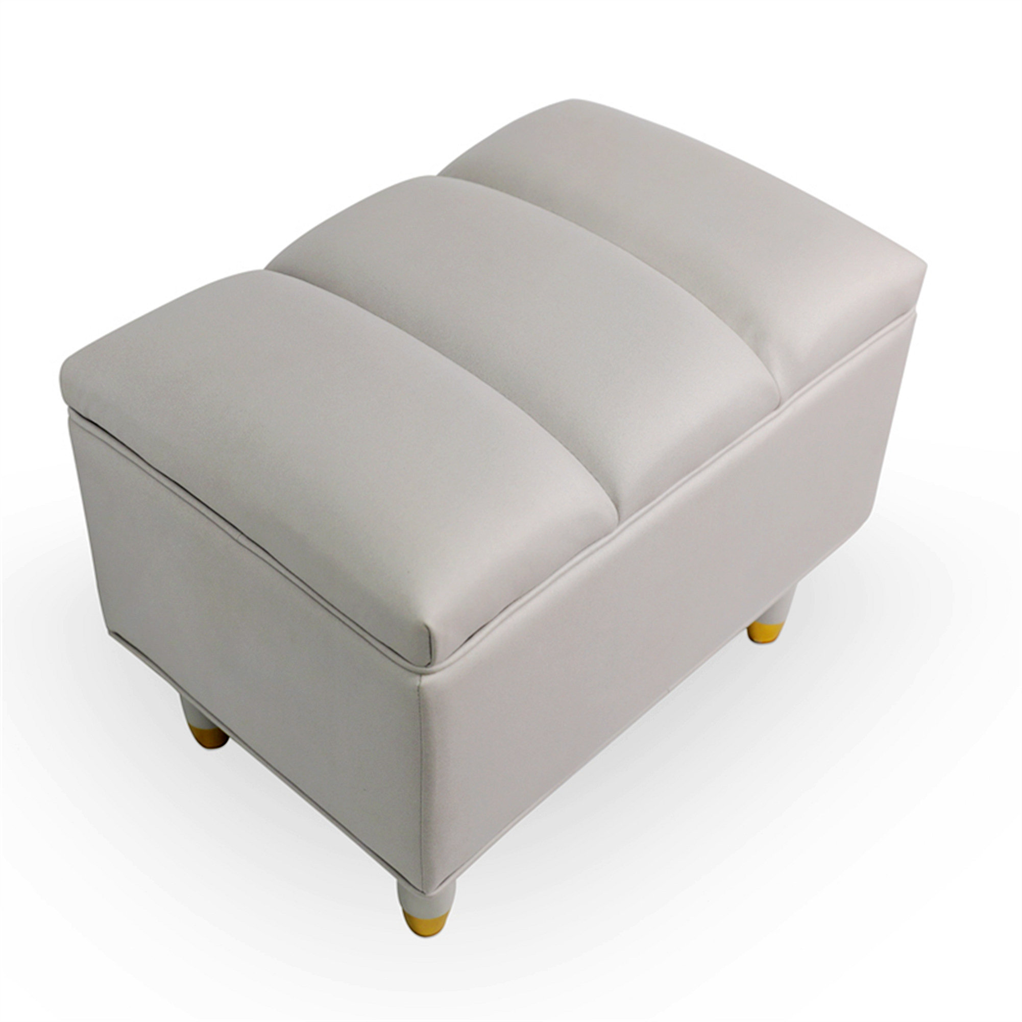 Mercer41 Fabric Square Storage Ottoman Bench Foot Stool With Storage ...
