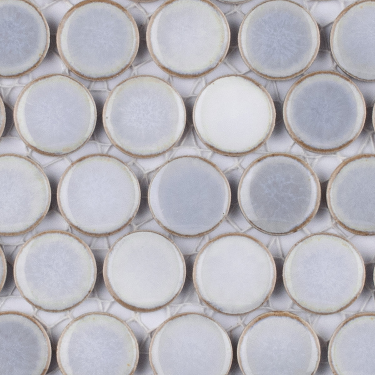 Merola Tile Hudson Penny Round .80" x .80" Porcelain Penny Round Mosaic ...