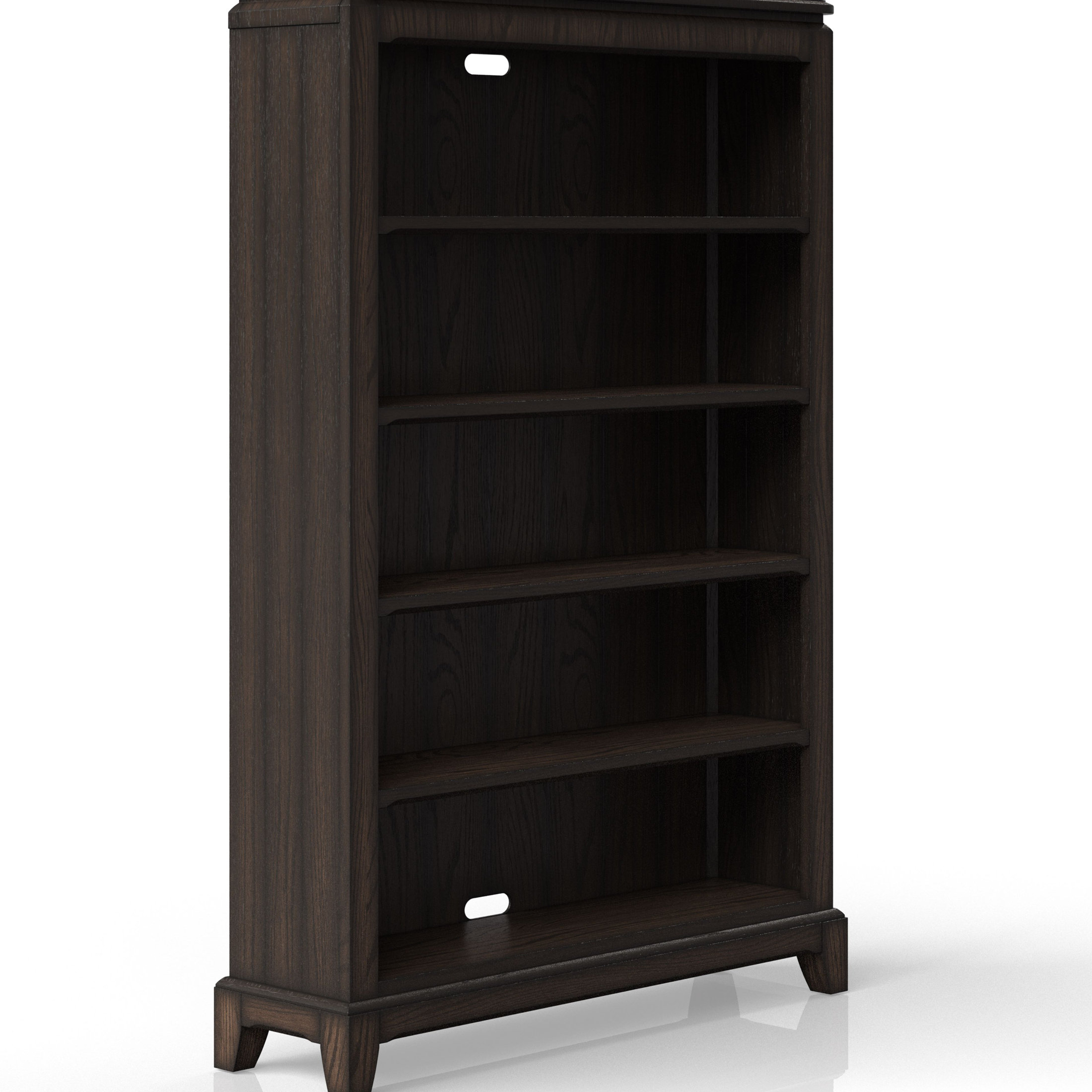 Red Barrel Studio® Rich Chocolate-Tone Bookcase - Elegant Storage ...