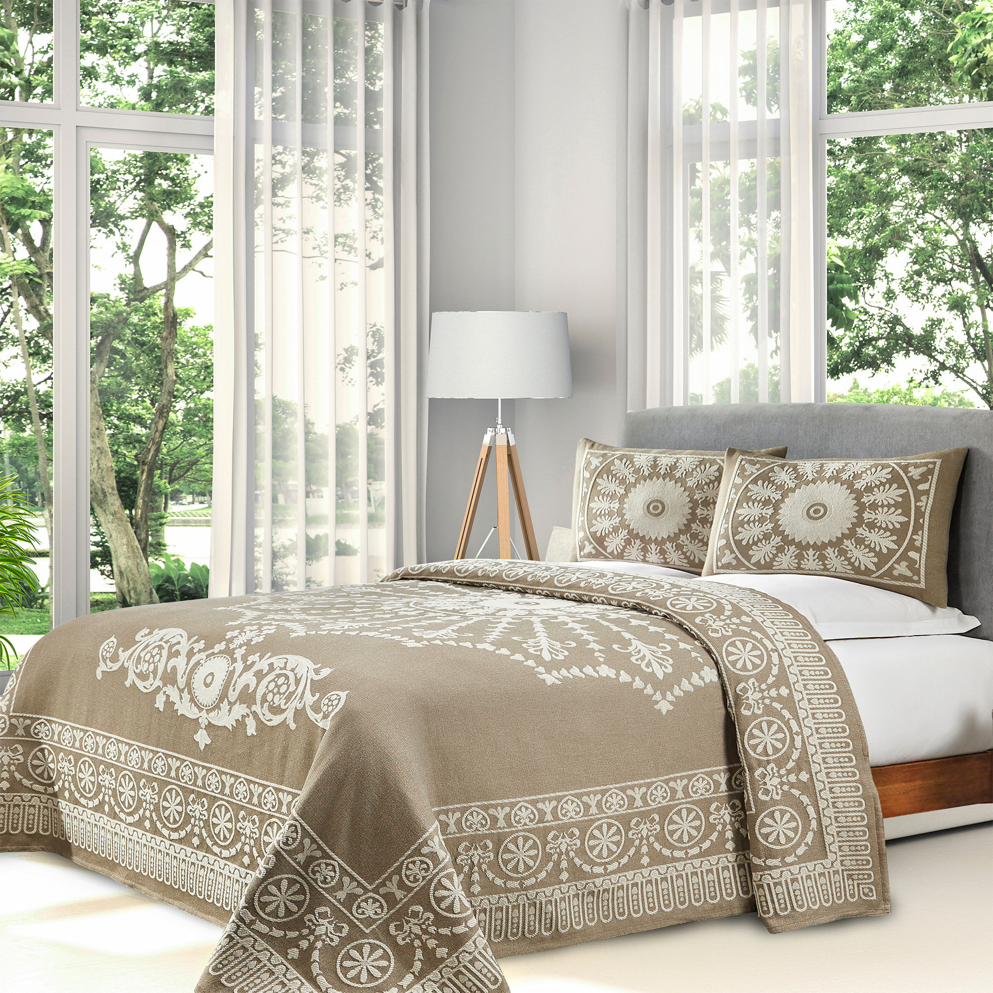 Superior Alistair Lightweight Cotton Blend Woven Jacquard Bohemian ...