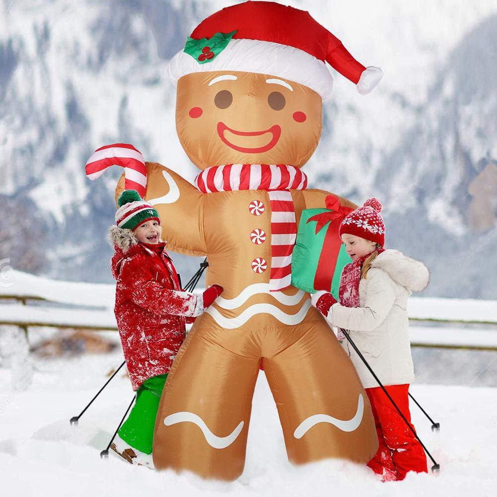 Ophelia & Co. 8Ft Christmas Inflatable Gingerbread Man, Christmas Blow ...