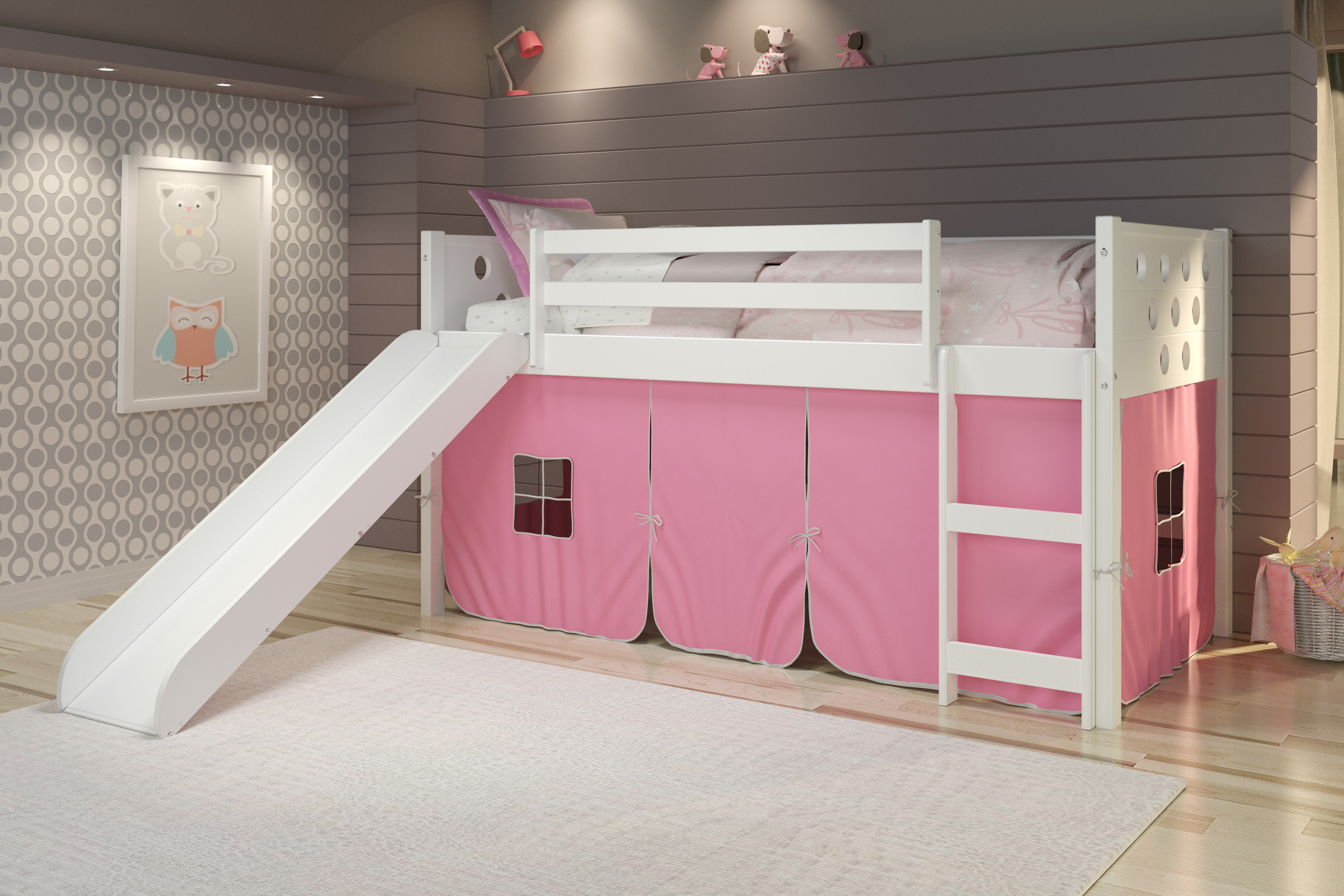 Isabelle & Max™ Howell Twin Solid Wood Platform Loft Bed by Isabelle ...