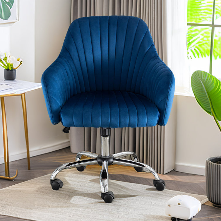 Mercer41 Lekeith Velvet Task Chair | Wayfair