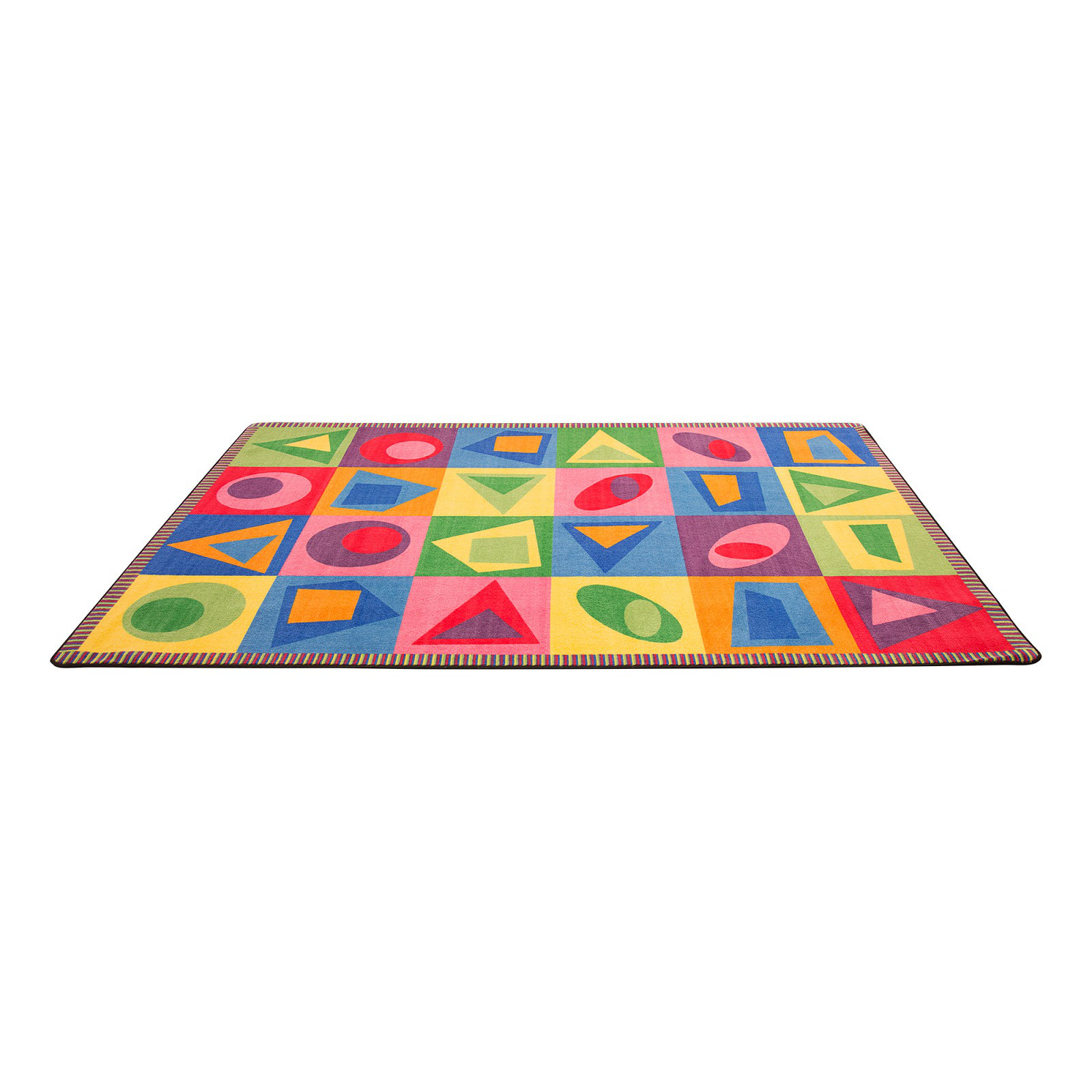 Zoomie Kids Bellville Shake it Up Geometric Tufted Plush Classroom Area ...