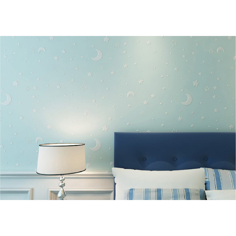 Isabelle & Max™ Burkins Stars And Moons Fluorescent Textured 32.8' L x ...