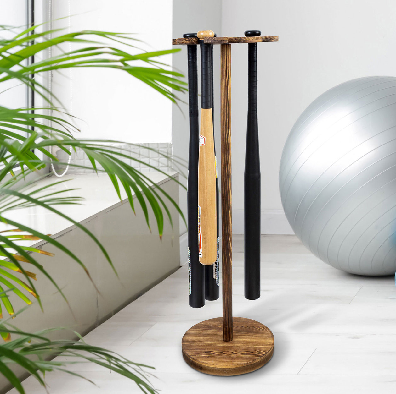 Arlmont & Co. Kingsbridge Solid Wood Freestanding Sports Rack & Reviews ...