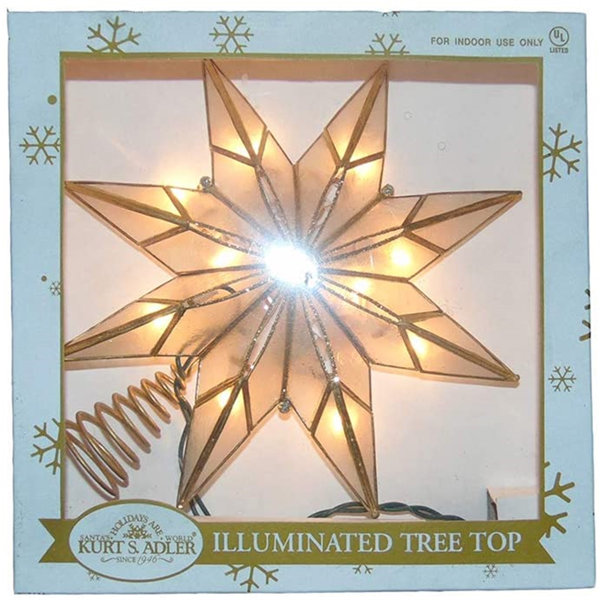 Kurt Adler Metal Tree Topper - Lighted & Reviews | Wayfair