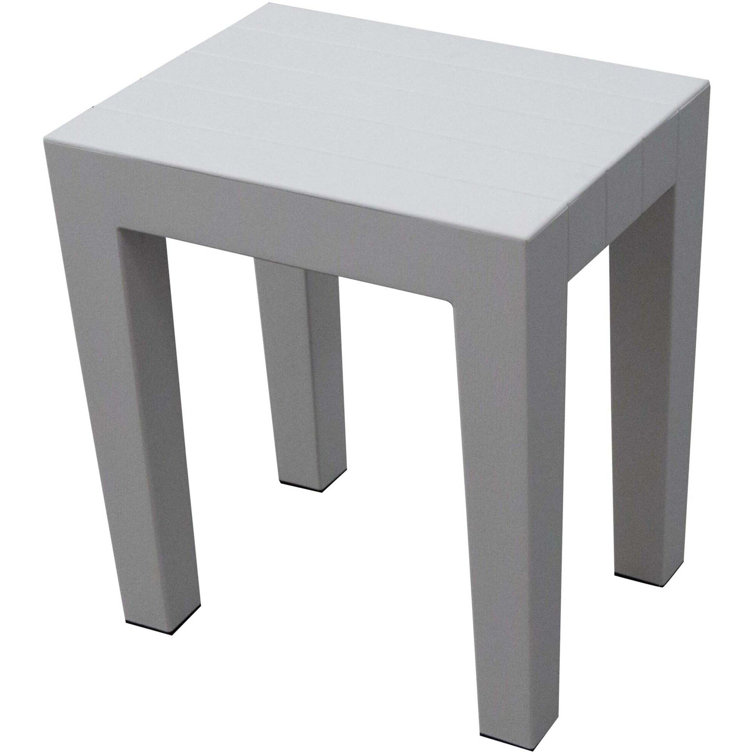 Latitude Run® 15'' W Wood Shower Bench | Wayfair