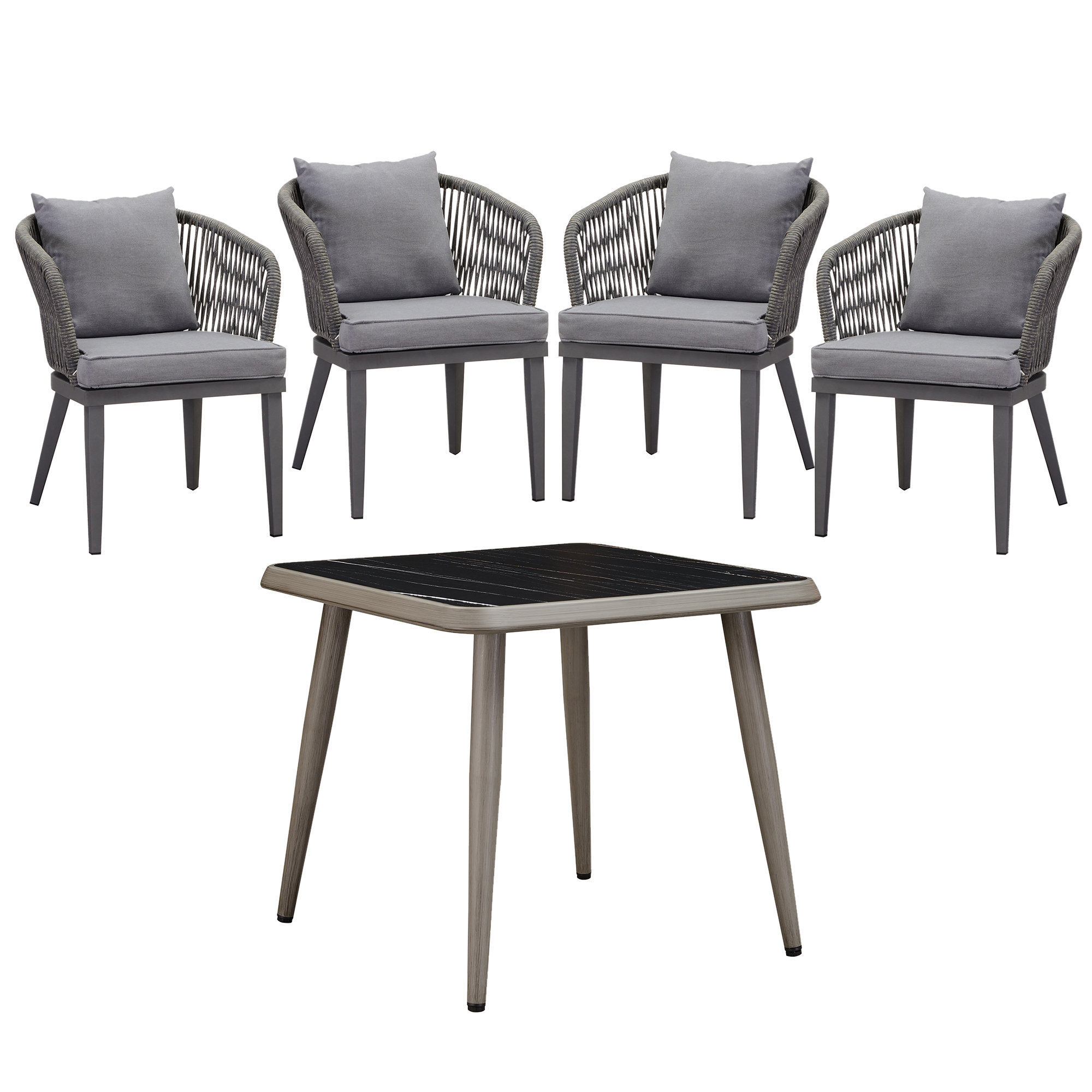 George Oliver 5 Pieces Patio Dining Sets | Wayfair