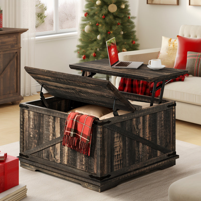 Laurel Foundry Modern Farmhouse® Vihaan Farmhouse Lift Top Coffee Table ...