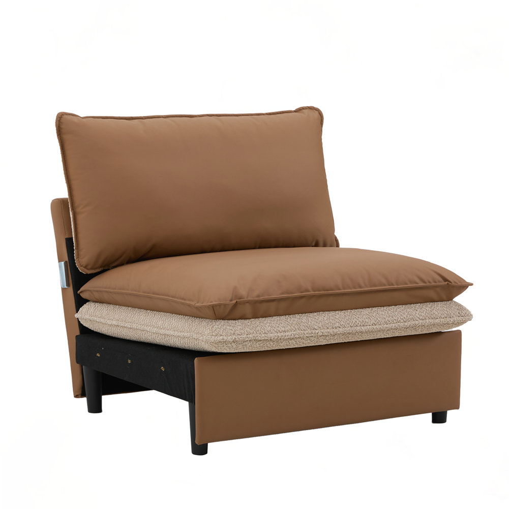 Corrigan Studio Modern Style Oversized Armless Accent Chair - Wayfair ...
