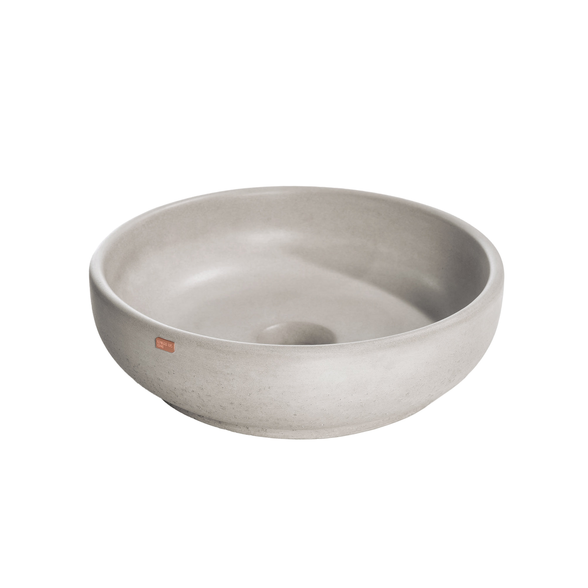 Konkretus Fladd Handmade Circular Vessel Bathroom Sink | Wayfair