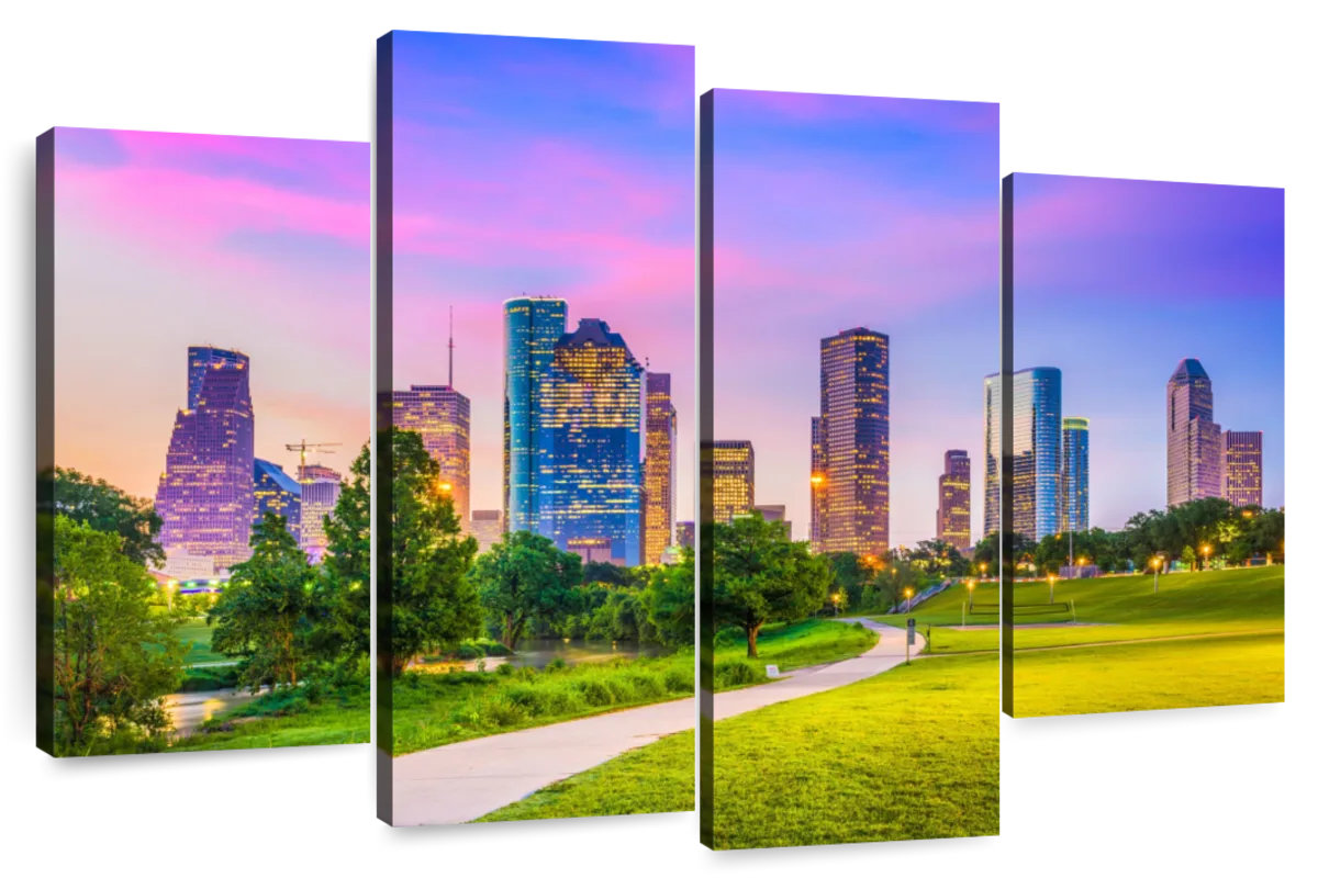 Elephant Stock Houston Downtown Skyline | Wayfair