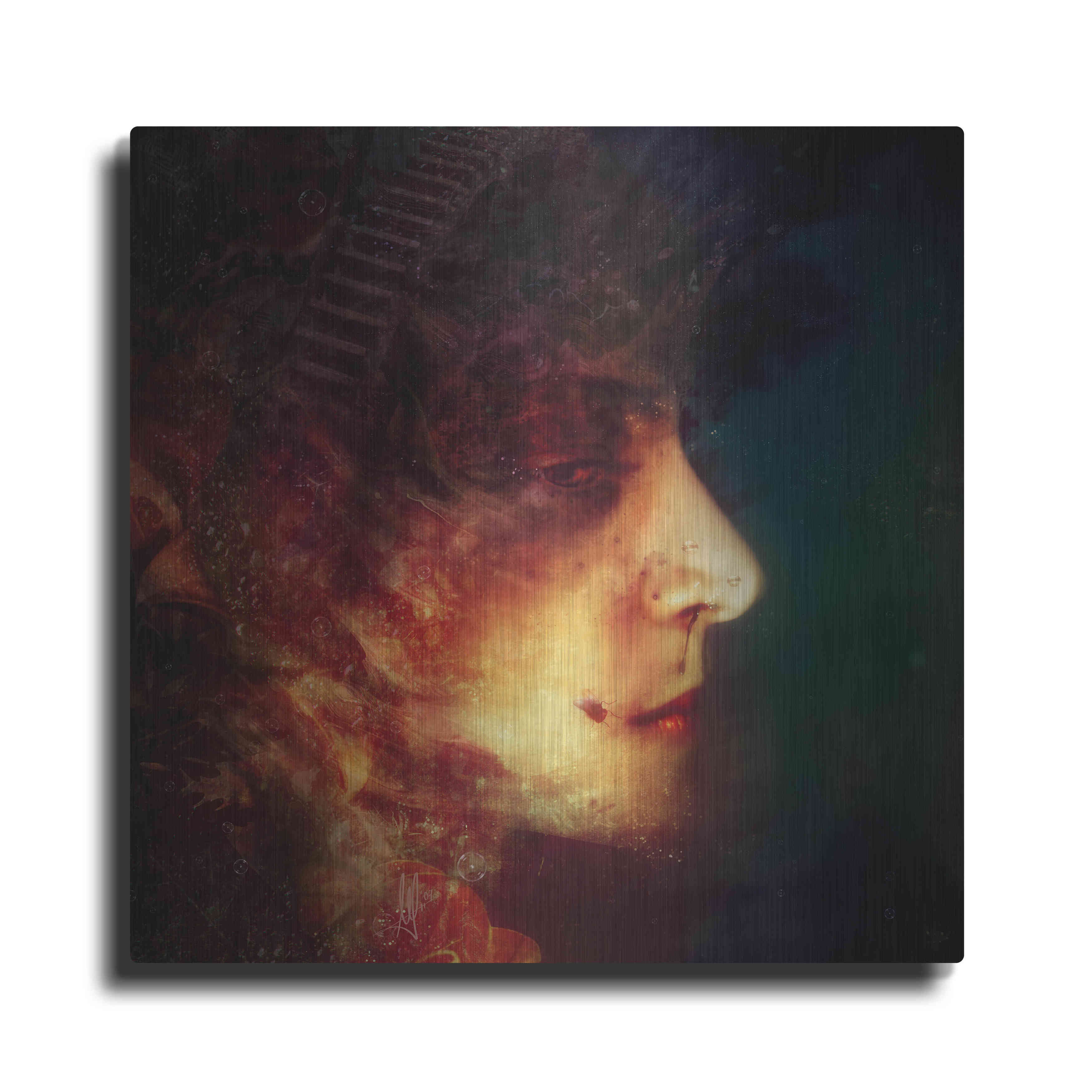 Charlton Home Luxe Metal Art 'A Moment Of Doubt' By Mario Sanche A ...