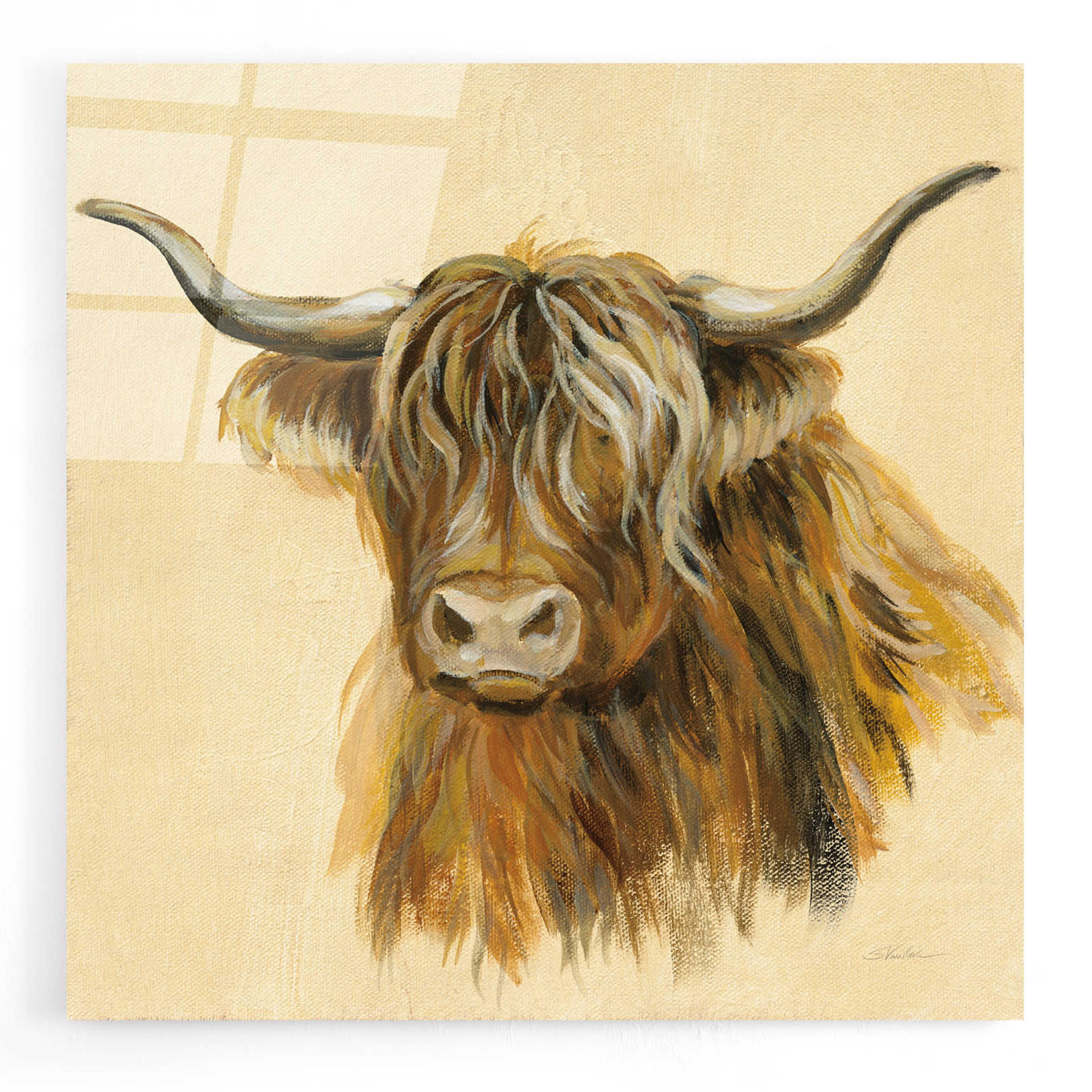 Union Rustic Highland Animal Cow by Silvia Vassileva - Unframed Print ...