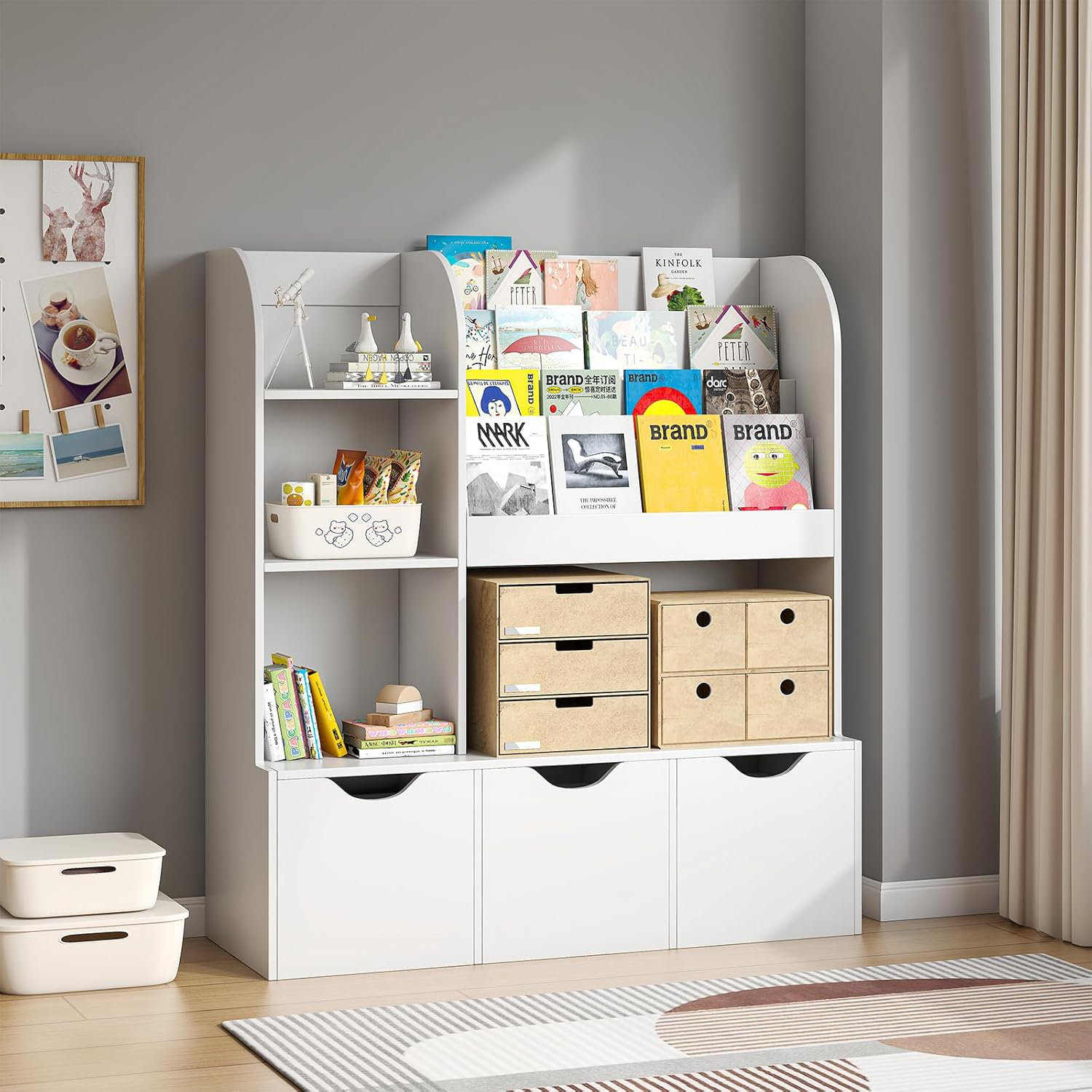 Isabelle & Max™ 48'' Kids Bookcase, Bookshelf and Toy Organizer ...