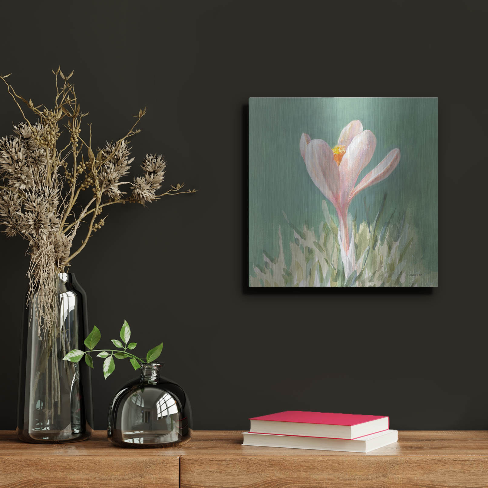 Latitude Run® 'Soft Crocus' by Danhui Nai Metal Wall Art | Wayfair